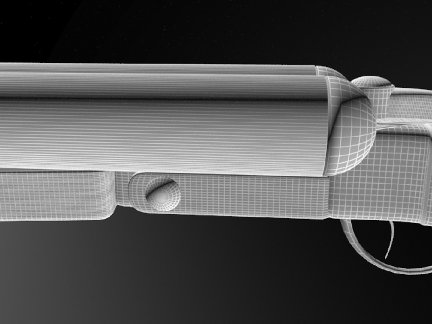 Double Barrel Shotgun 3d Model