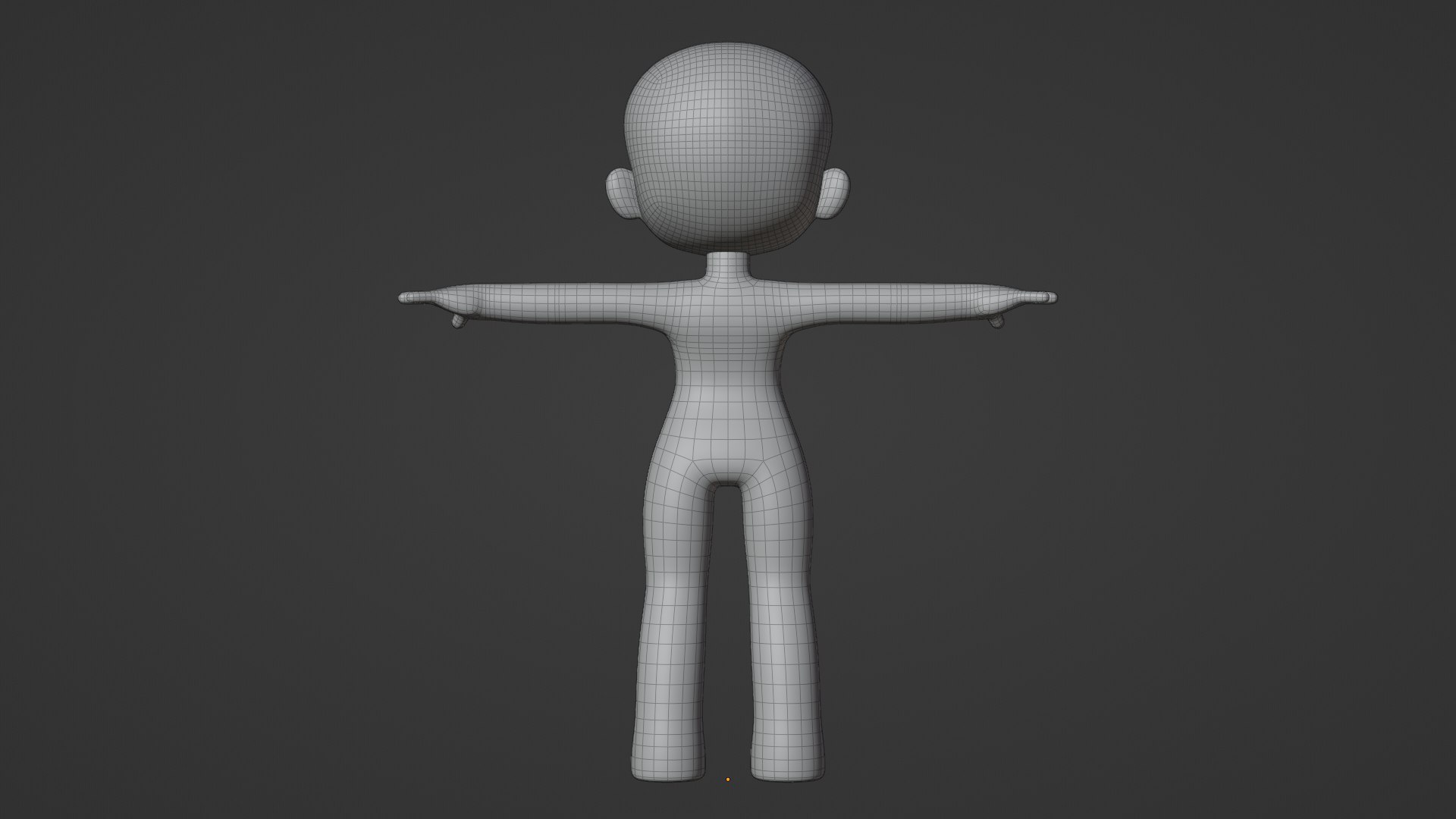 Base Model Cartoon Character Low-poly 3D Model - TurboSquid 1961419