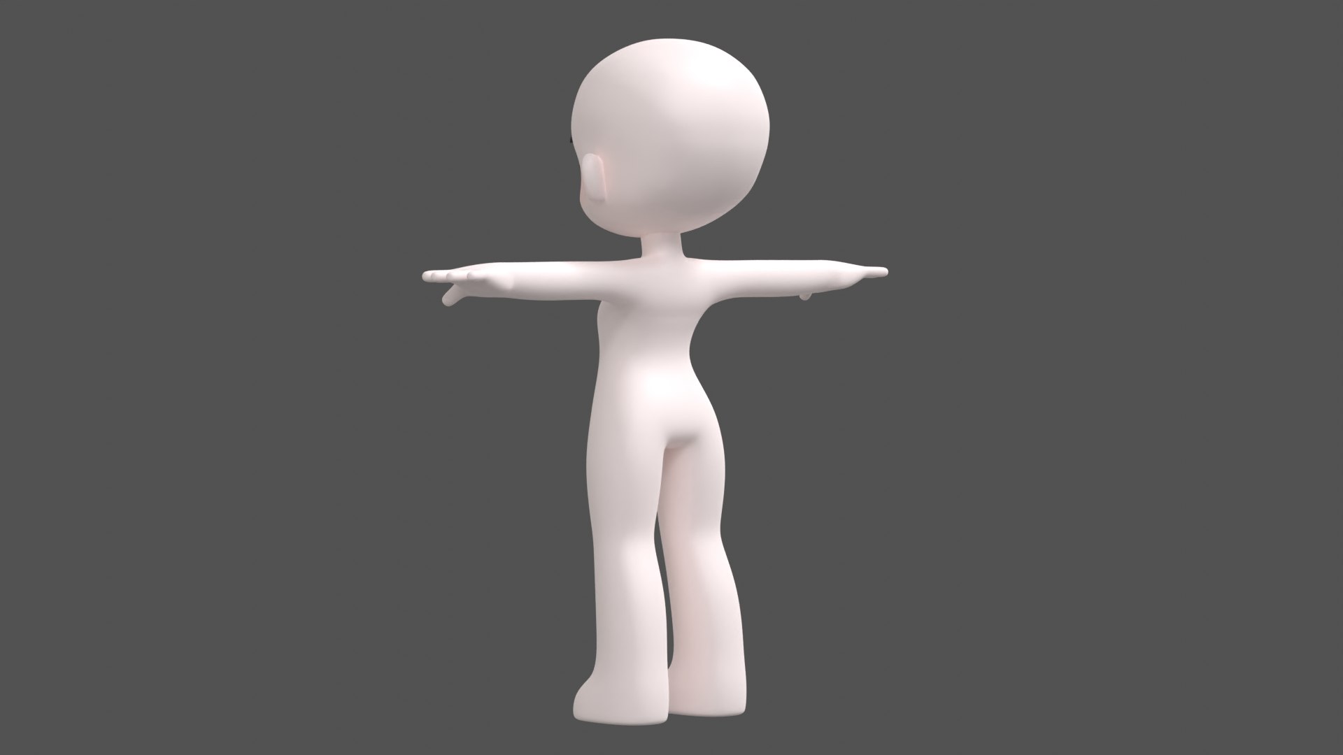 Base Model Cartoon Character Low-poly 3D Model - TurboSquid 1961419