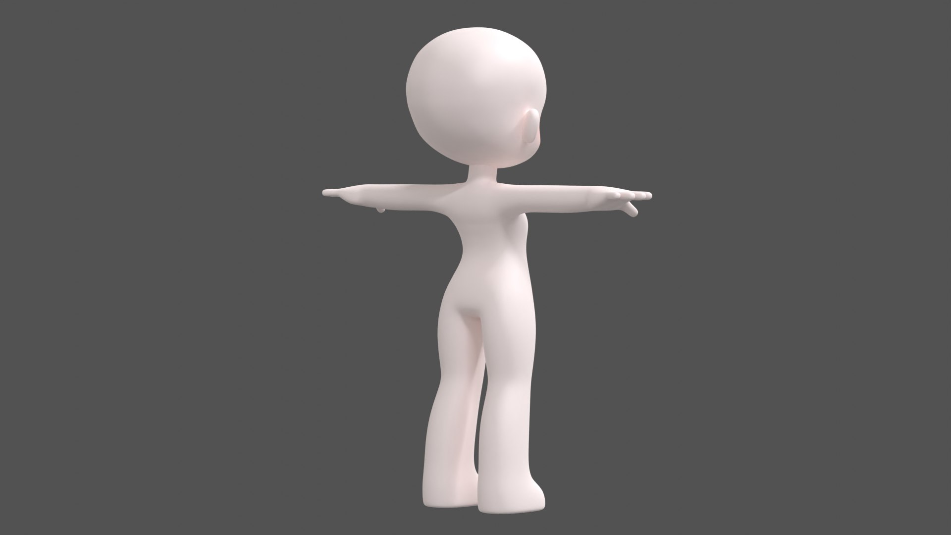 Base Model Cartoon Character Low-poly 3D Model - TurboSquid 1961419