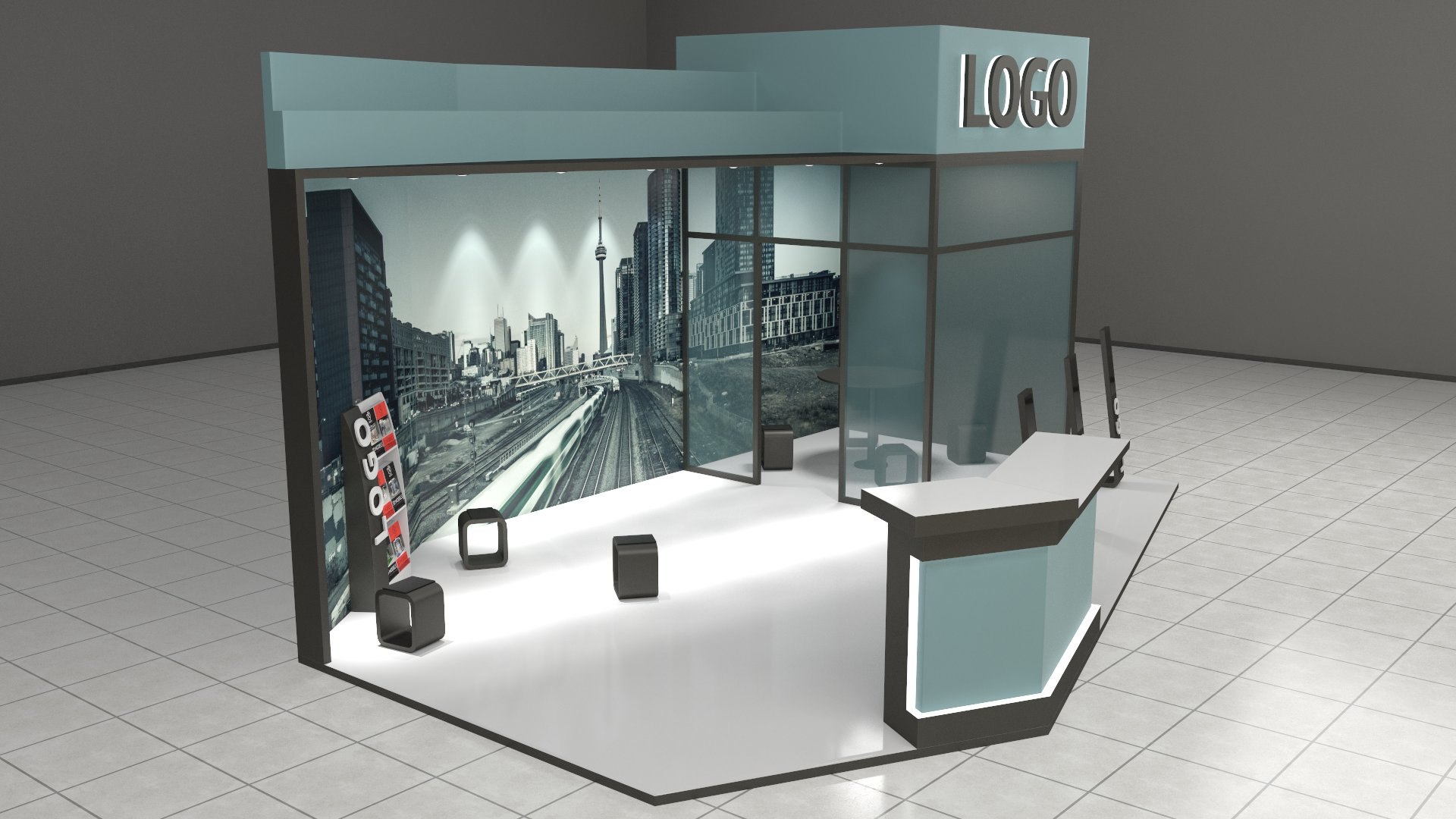 3D Exhibition Expo Stand Model - TurboSquid 1550517