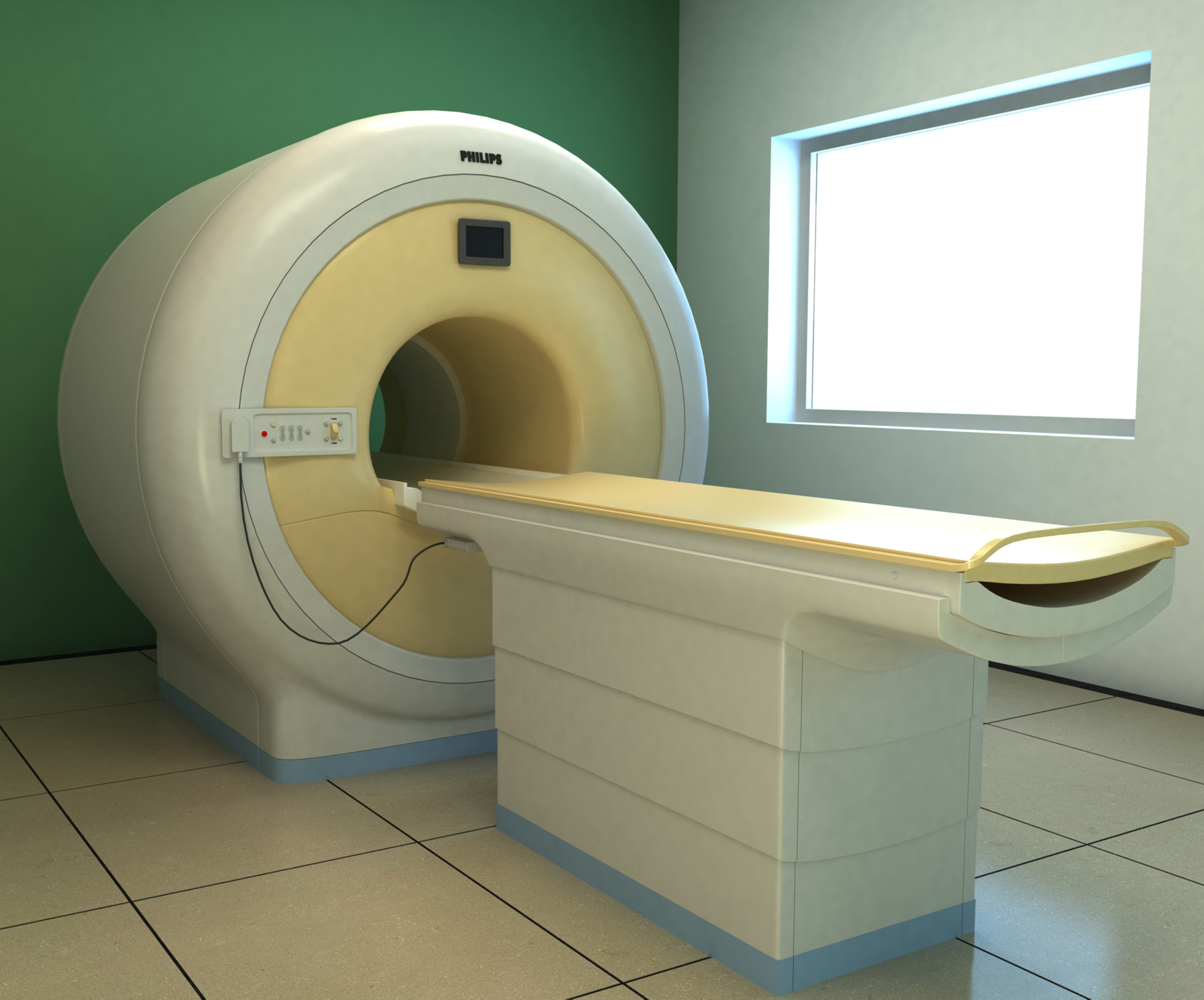 philips achieva ct scanner 3d model