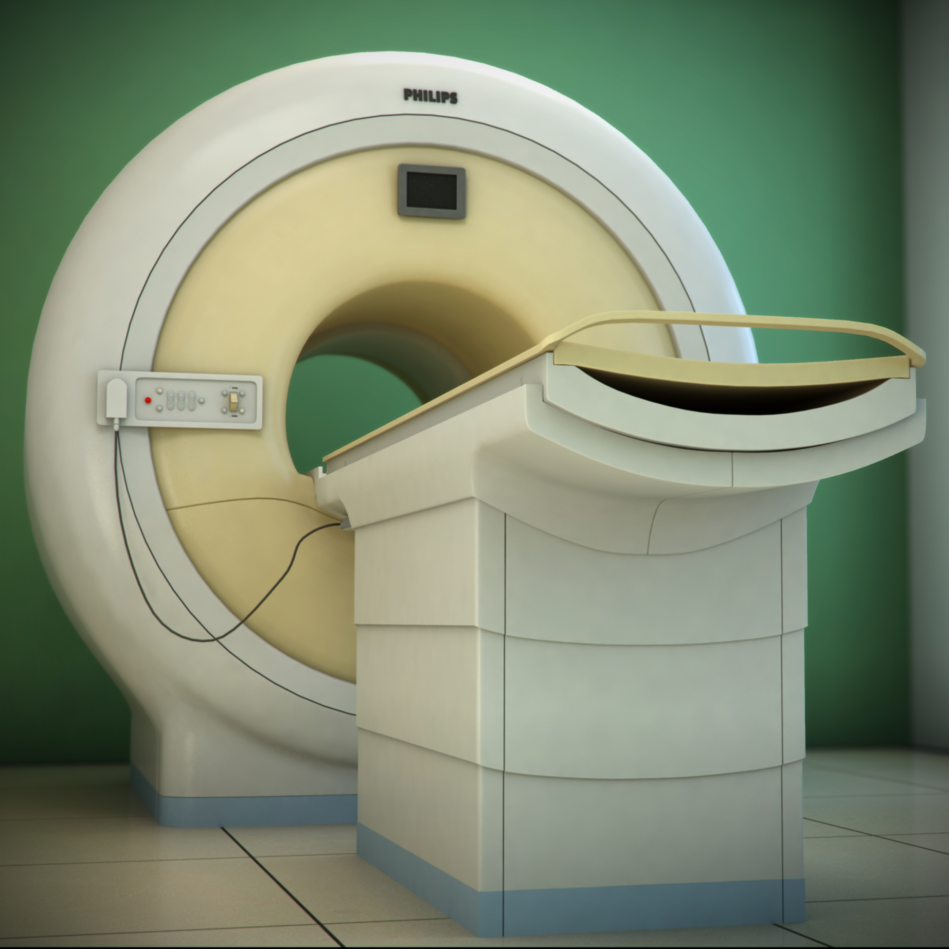philips achieva ct scanner 3d model