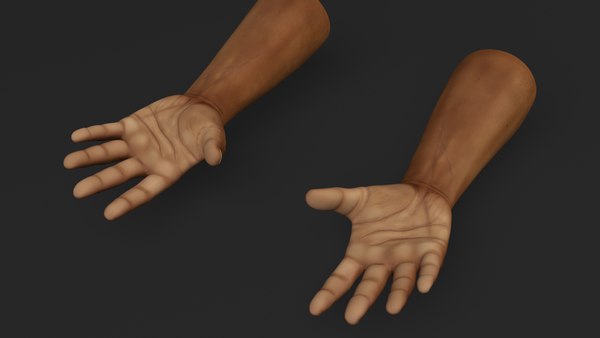 modelo 3d Pose de base de manos masculinas africanas - TurboSquid 2169021