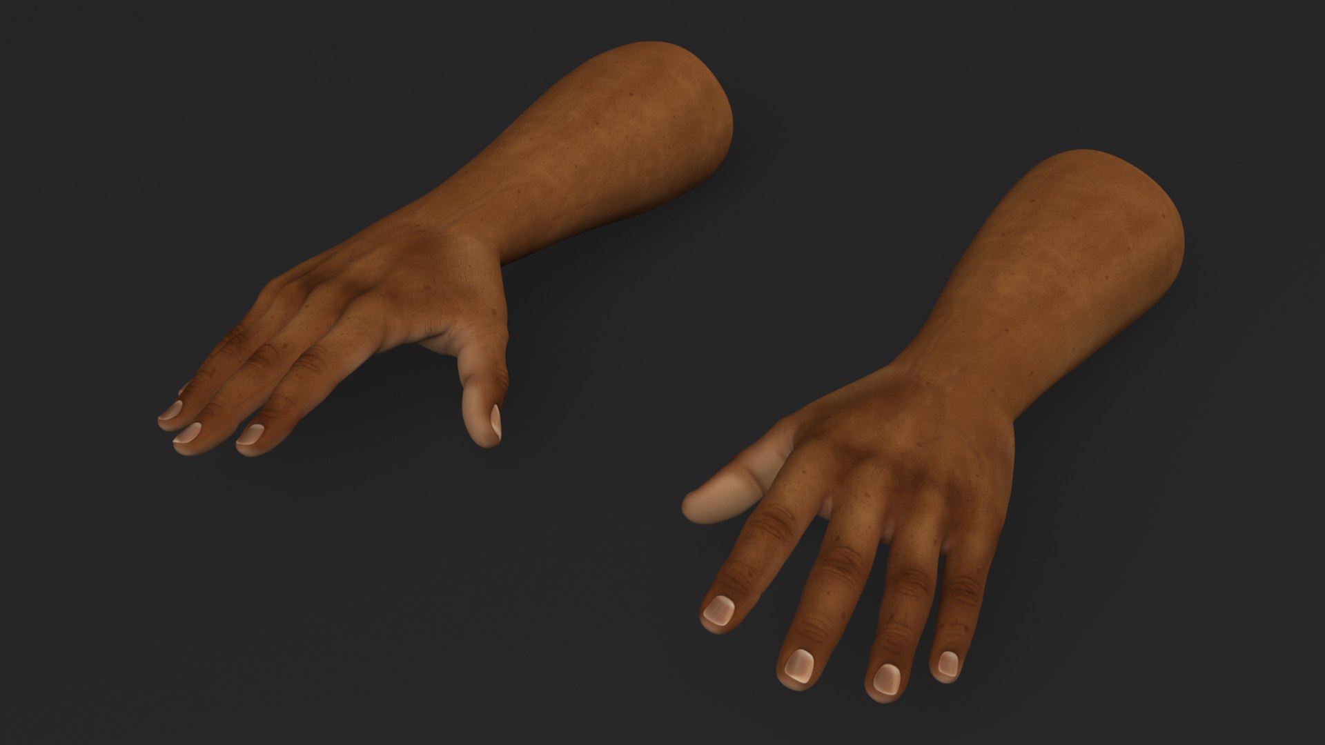 3D model African Male Hands Base Pose - TurboSquid 2169021