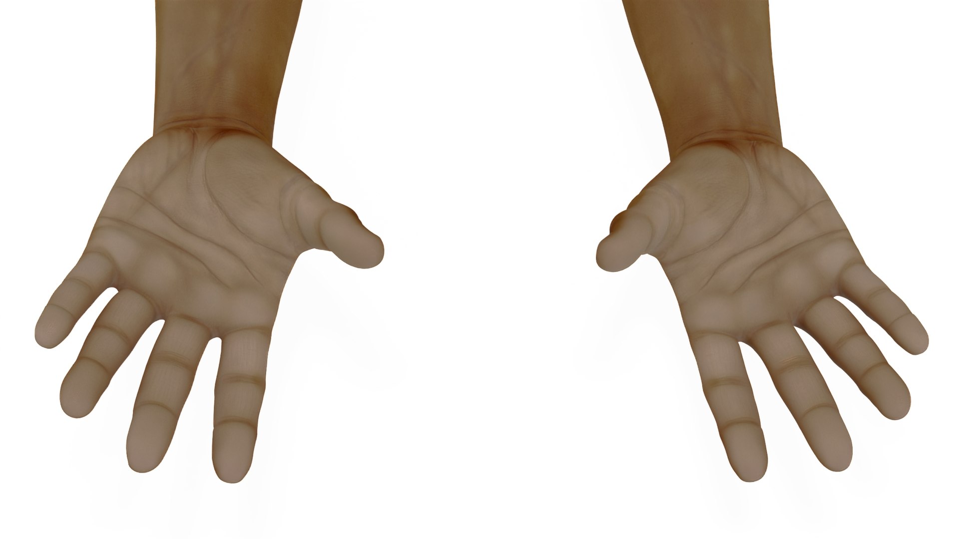 3D Model African Male Hands Base Pose - TurboSquid 2169021