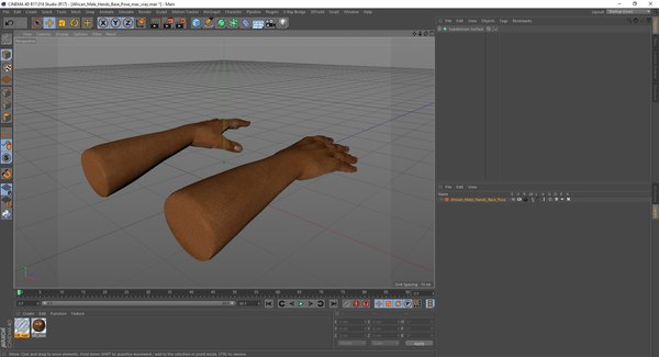 modelo 3d Pose de base de manos masculinas africanas - TurboSquid 2169021