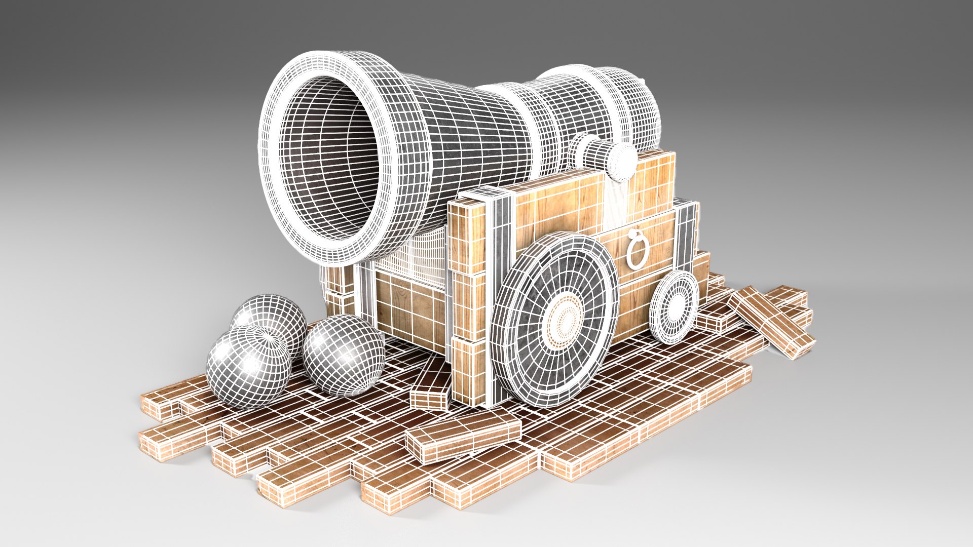 3D Model Stylized Cannon For Game - TurboSquid 2038602