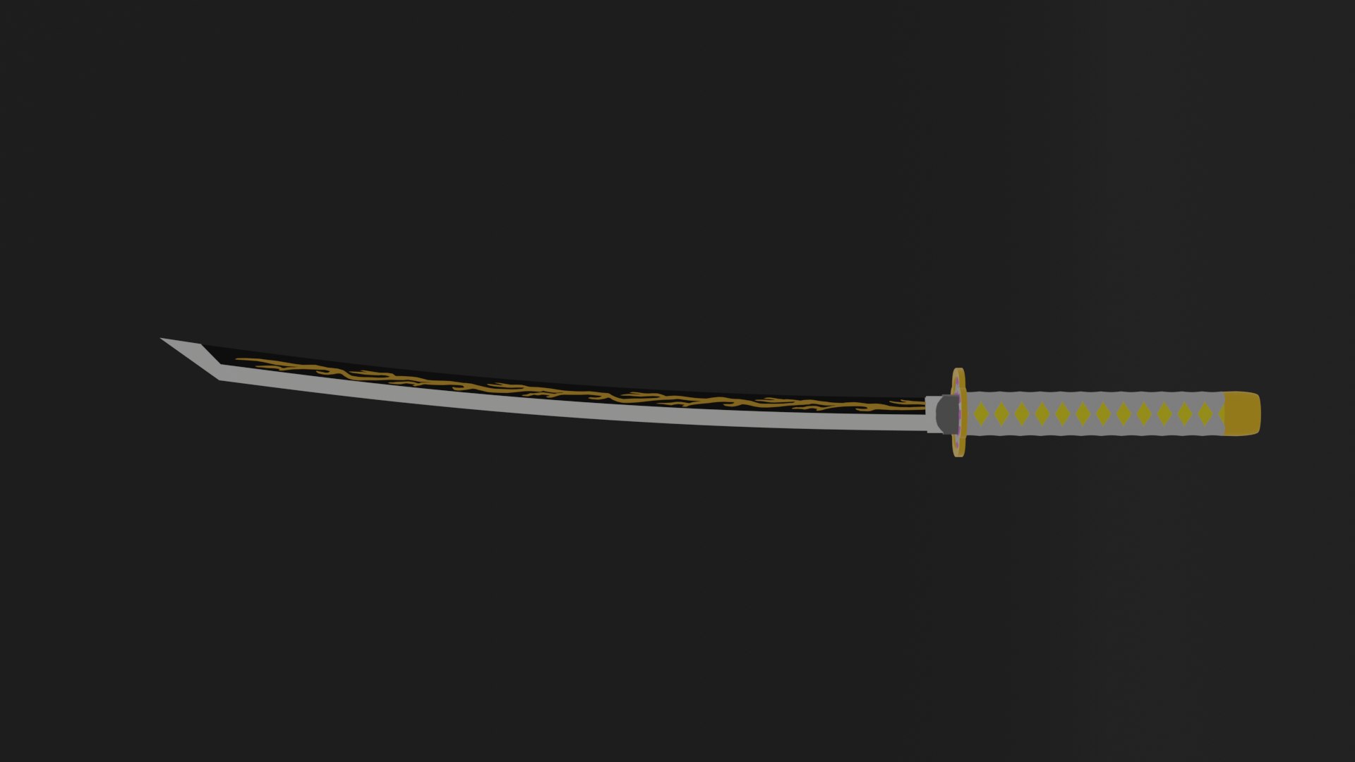 3D Model Zenitsu Katana - TurboSquid 2181019