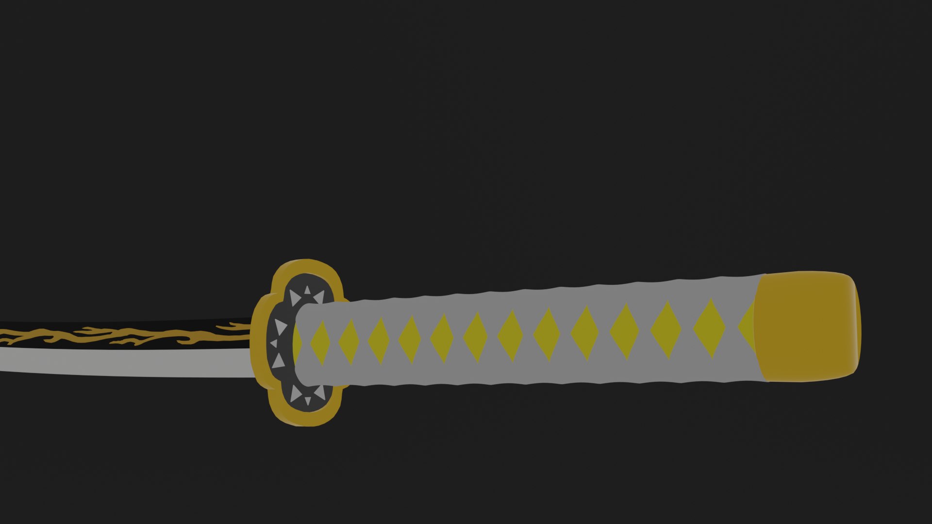 3D Model Zenitsu Katana - TurboSquid 2181019