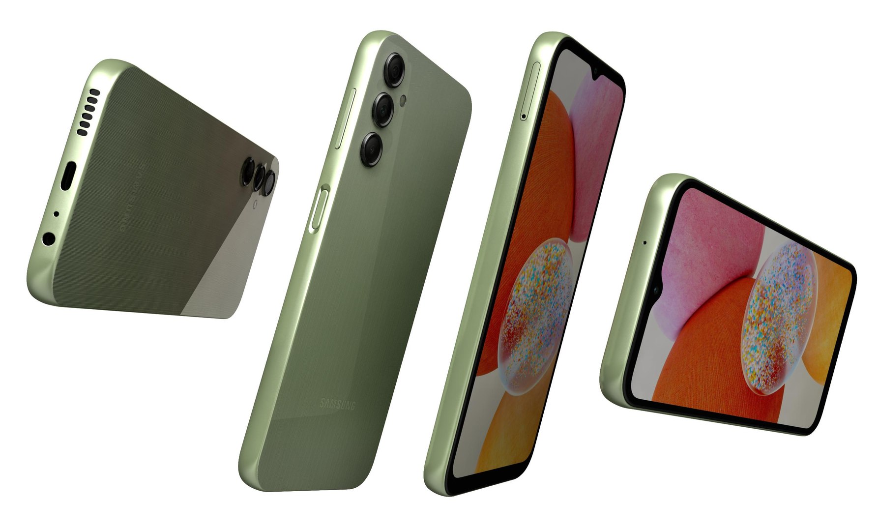 Samsung Galaxy A14 Green 3D Model - TurboSquid 2041304