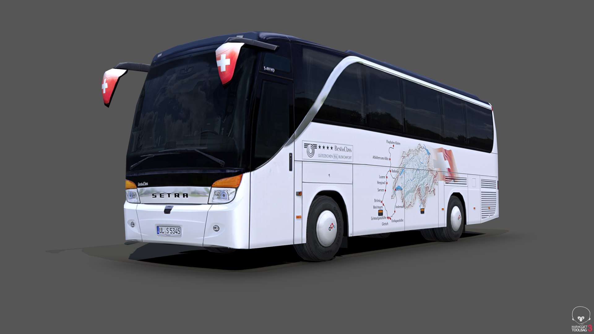 3D Model Setra S 411 Hd - TurboSquid 1406735