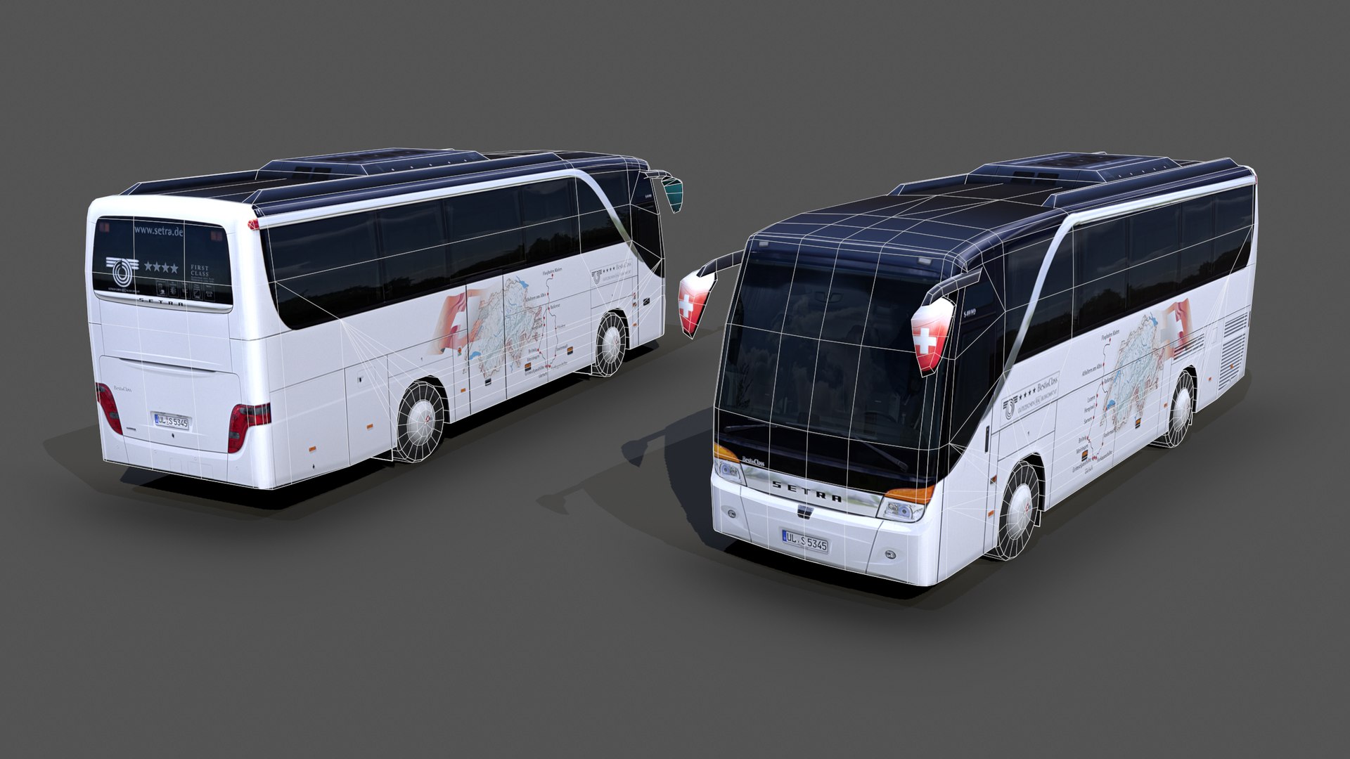 3D Model Setra S 411 Hd - TurboSquid 1406735