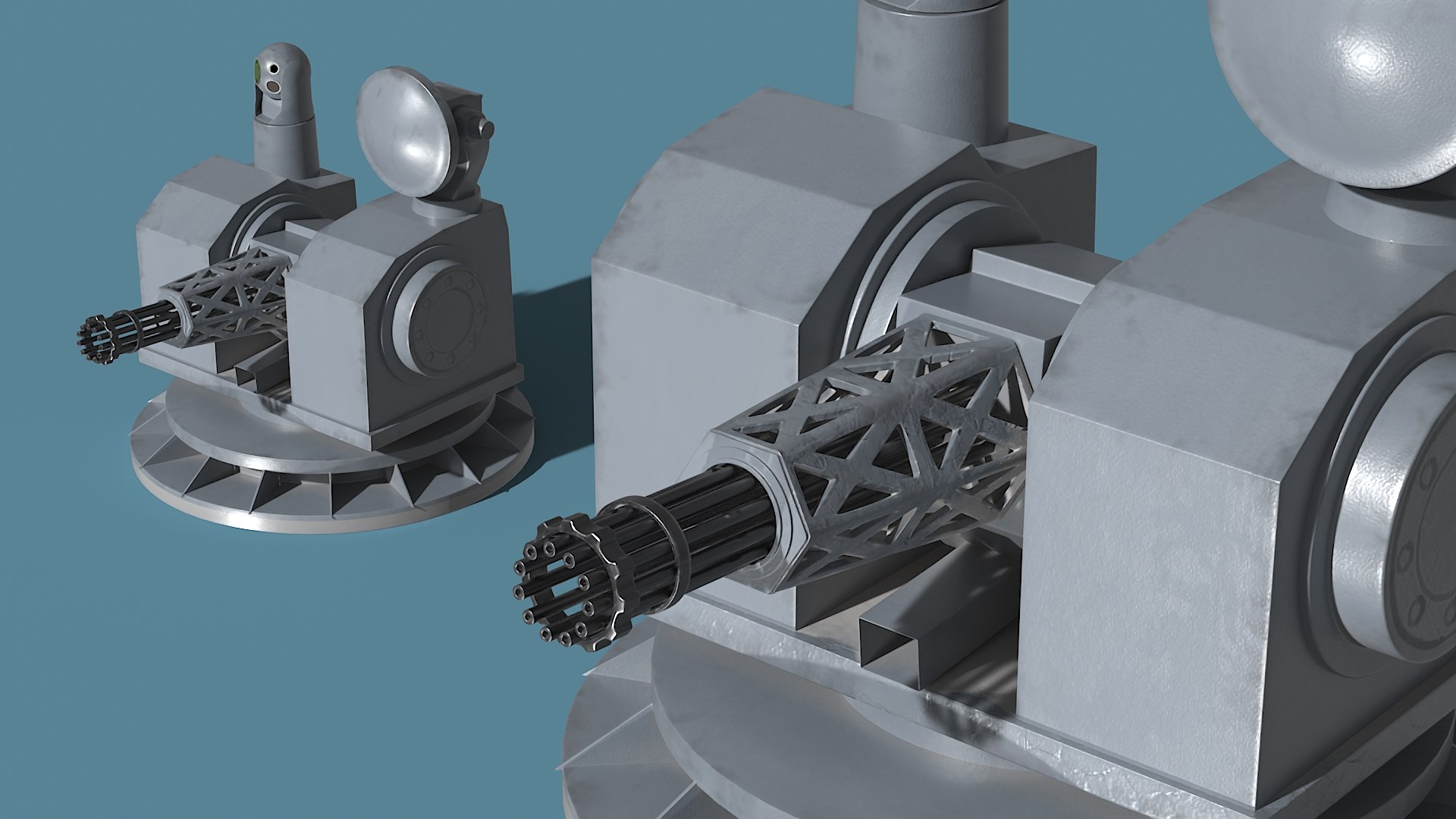 Type 1130 11-Barrel 30mm CIWS 3D Model - TurboSquid 2362536