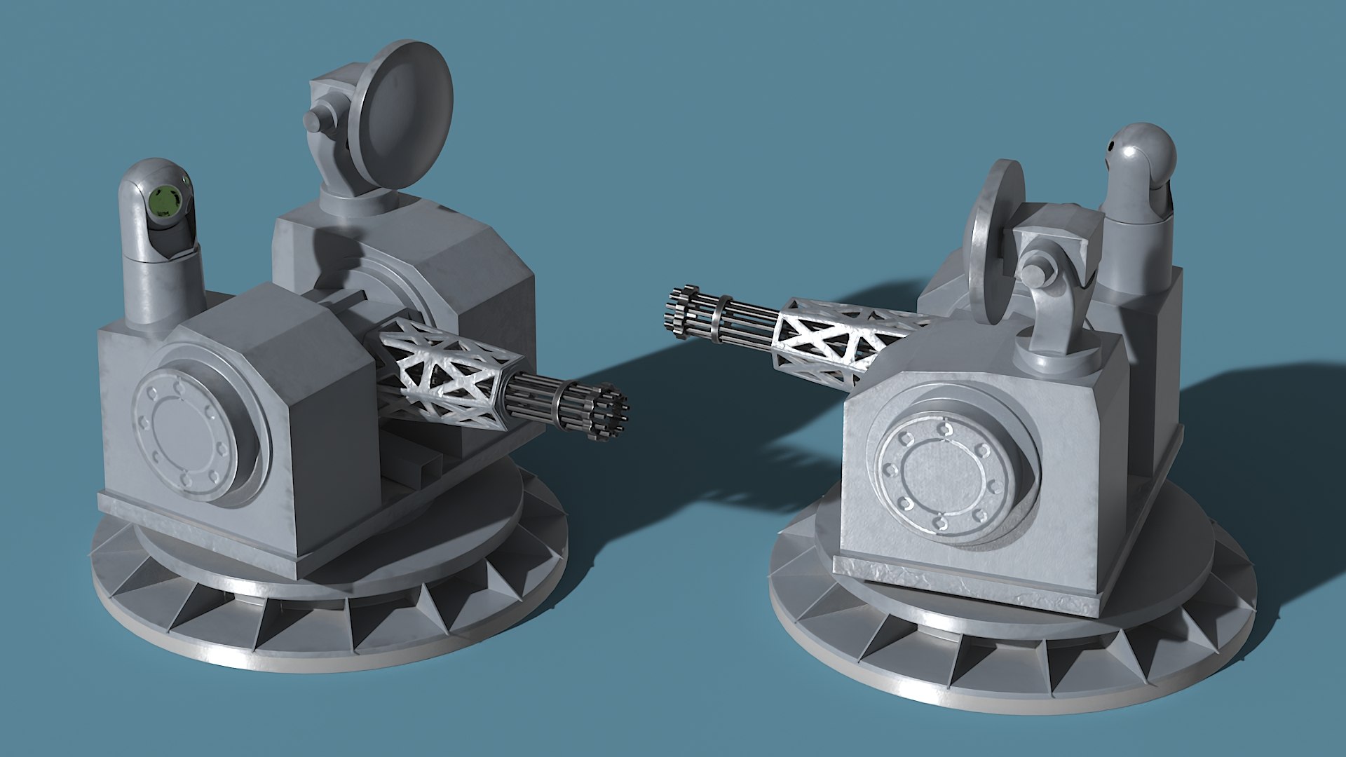 Type 1130 11-Barrel 30mm CIWS 3D Model - TurboSquid 2362536