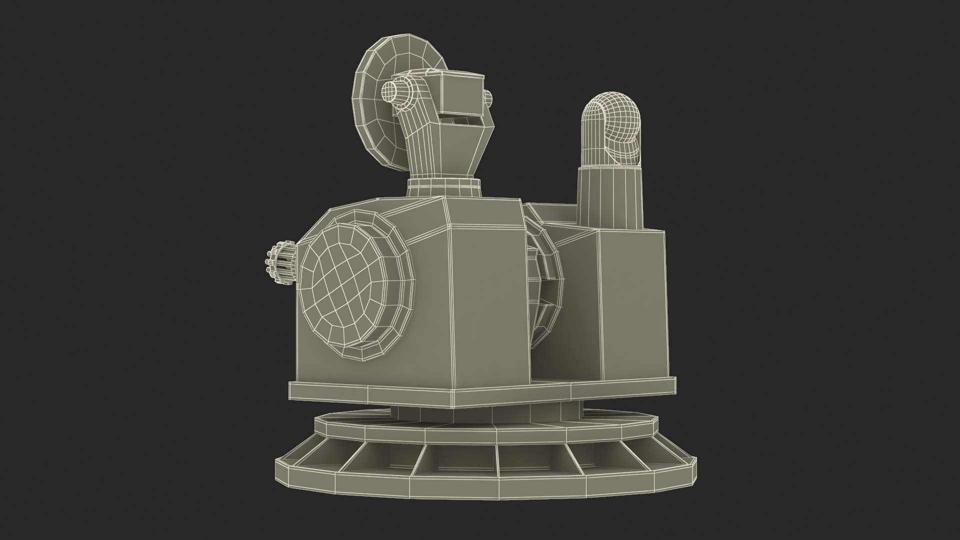 Type 1130 11-Barrel 30mm CIWS 3D Model - TurboSquid 2362536