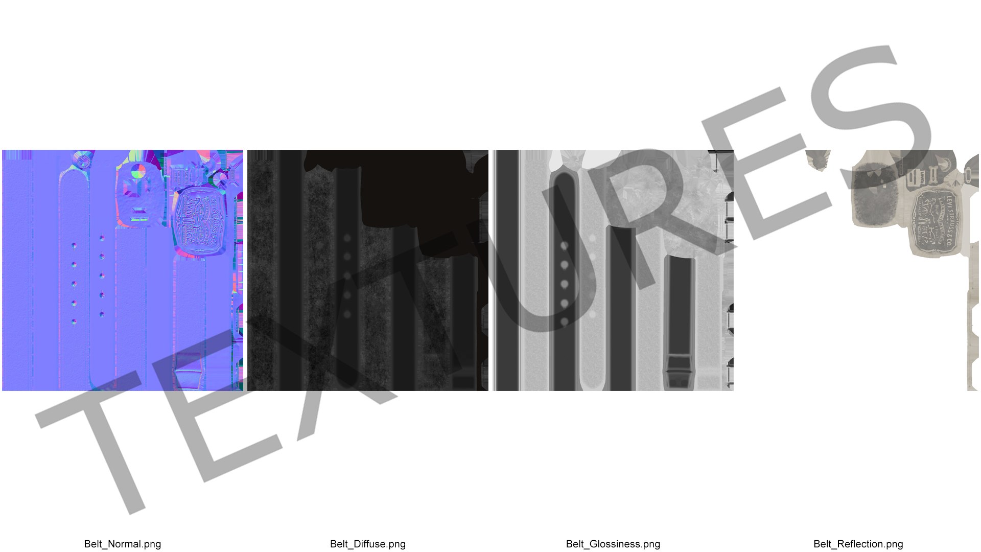 3D Leather Belt Levi Strauss model - TurboSquid 2040280