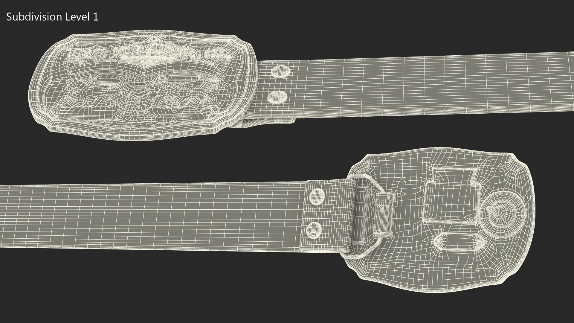 3D Leather Belt Levi Strauss model - TurboSquid 2040280