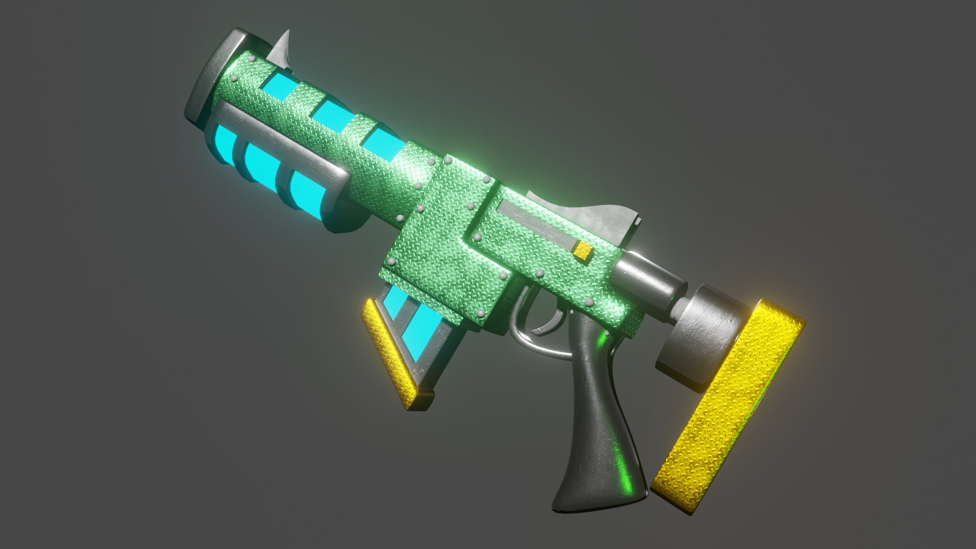Free Cartoony Laser Rifle 3D Model - TurboSquid 1979586