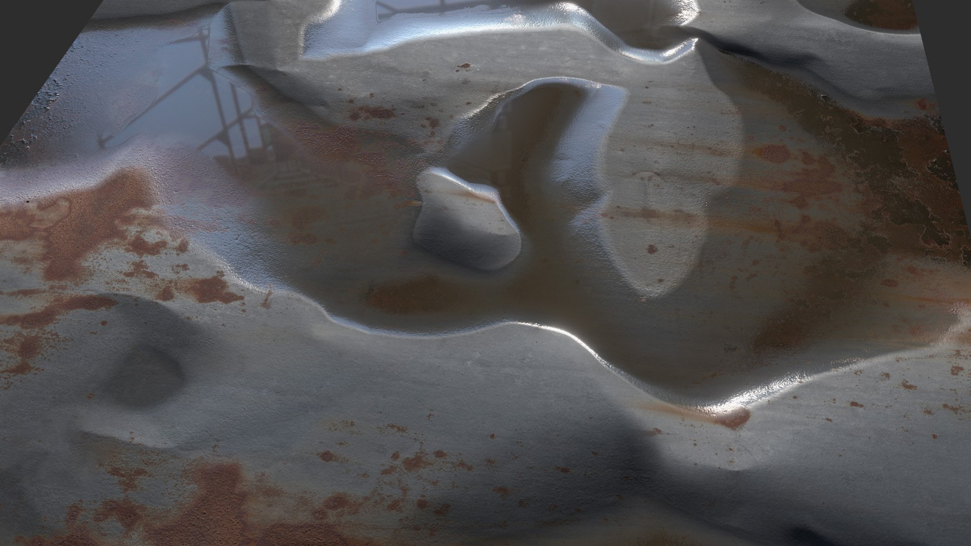 3D Rain Water Rusted Metal 2k 4k Textures Model - TurboSquid 2512082