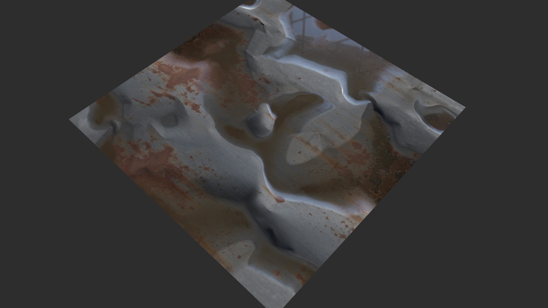 3D Rain Water Rusted Metal 2k 4k Textures Model - TurboSquid 2512082