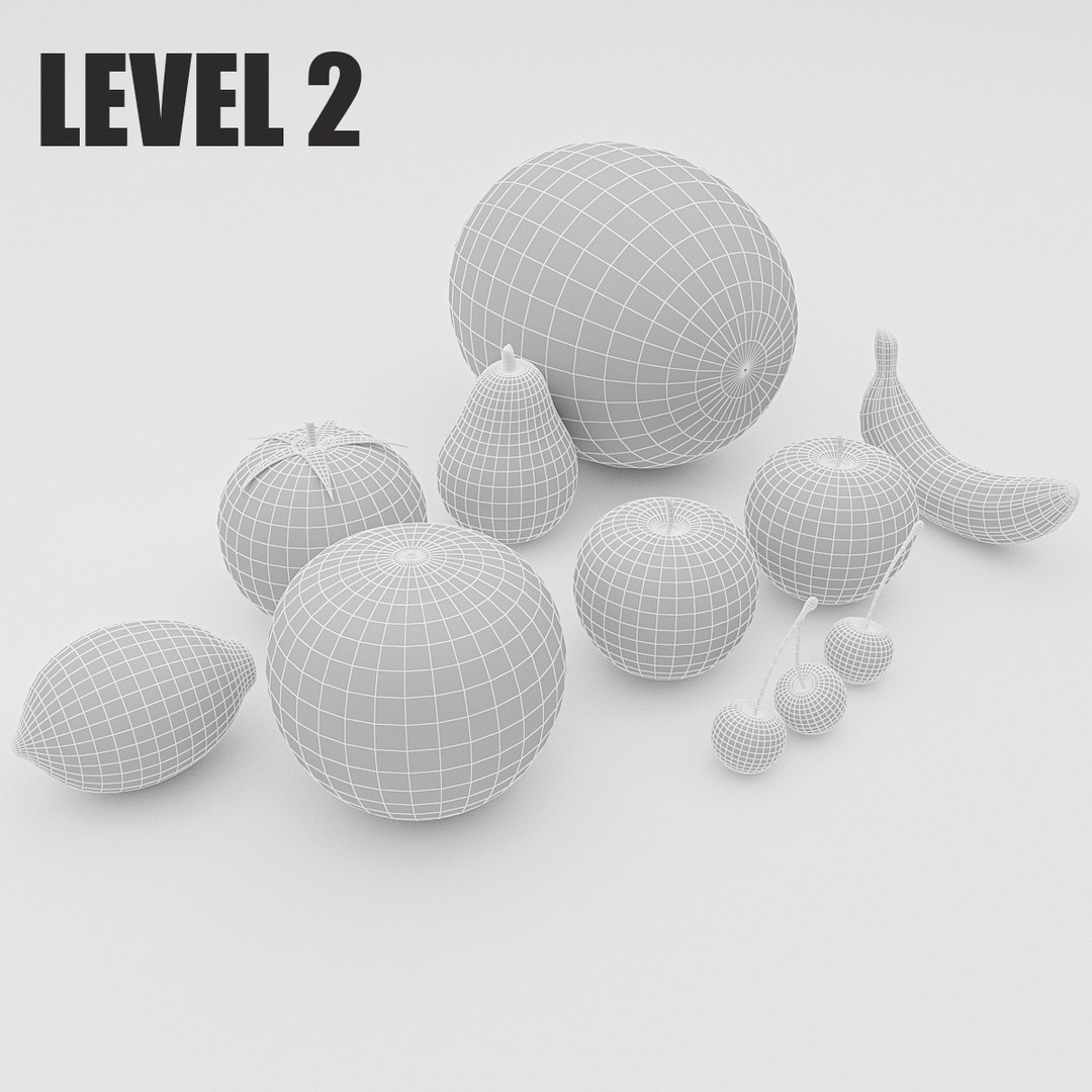 3D Model Fruit Pack - TurboSquid 1418396