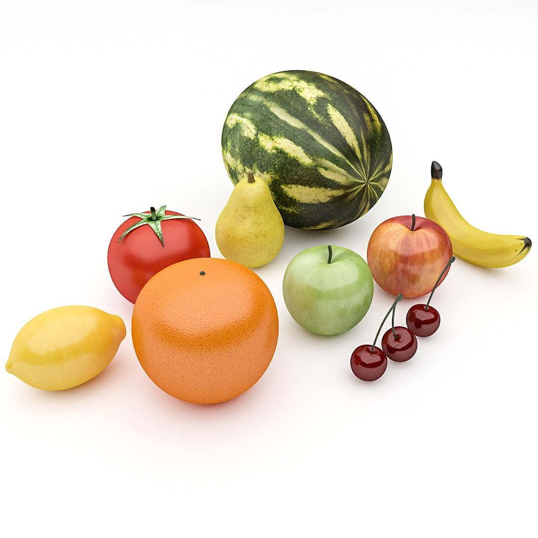 3D Model Fruit Pack - TurboSquid 1418396
