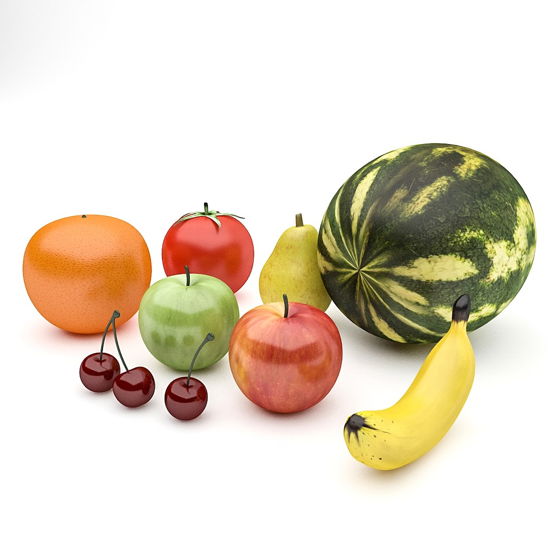 3D Model Fruit Pack - TurboSquid 1418396