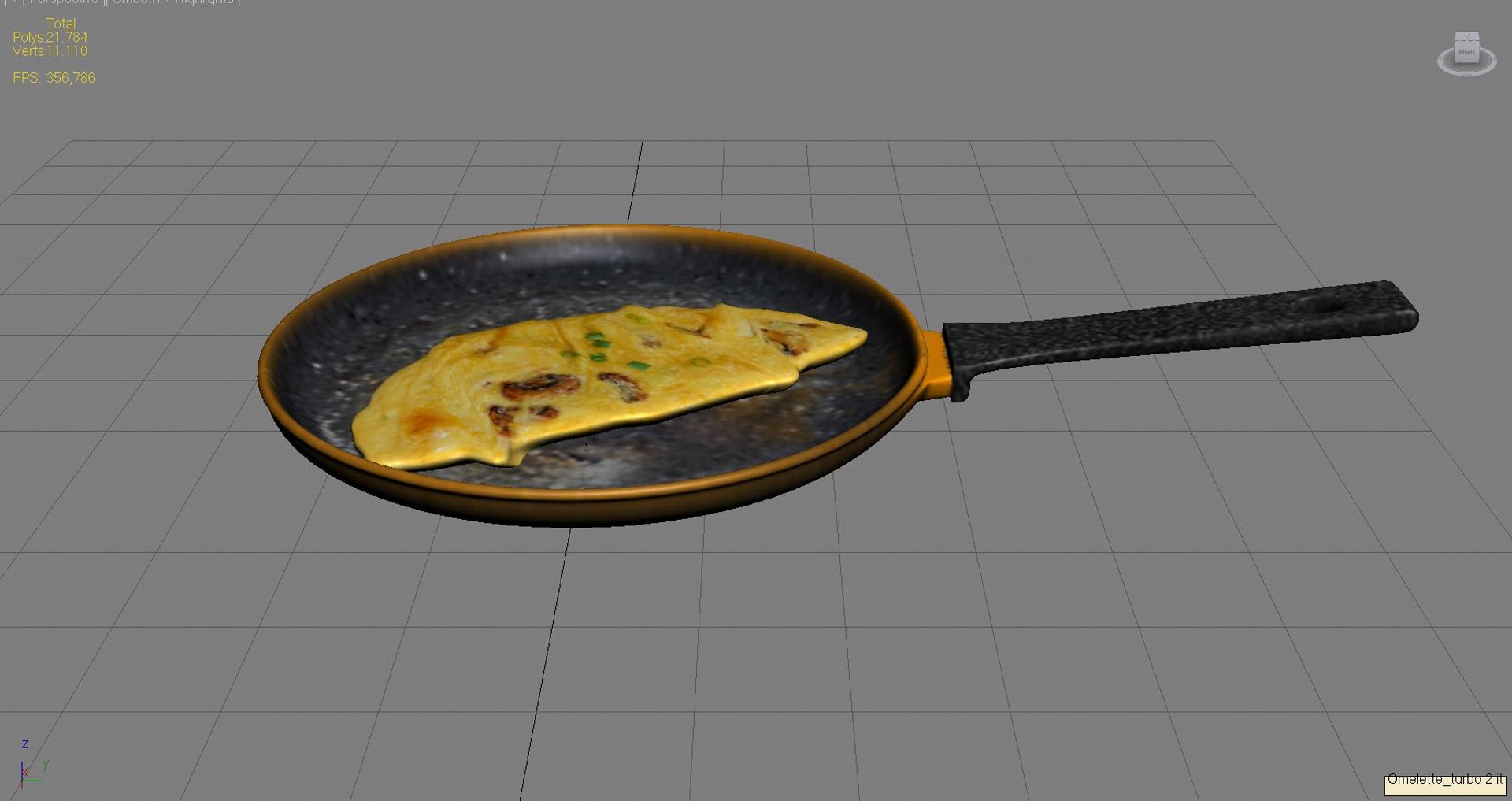 Omelette 3D Model - TurboSquid 2024980