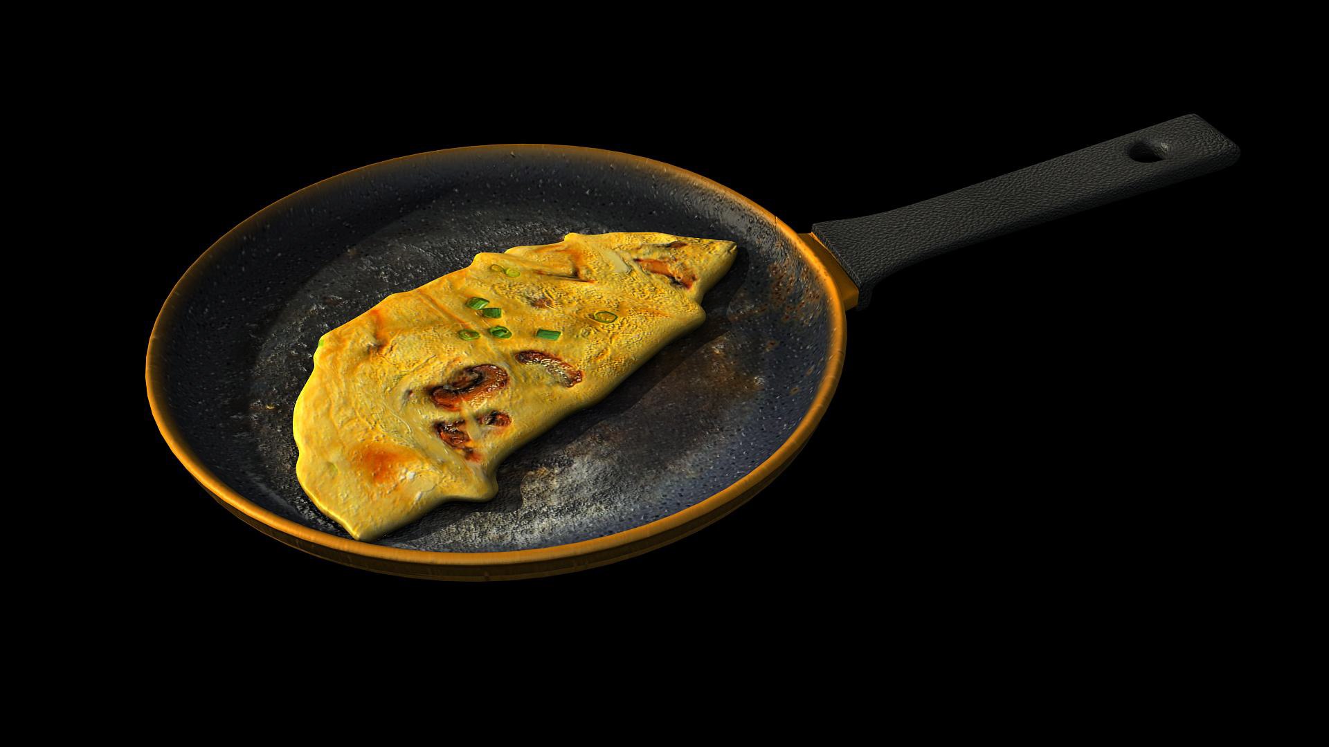 Omelette 3D Model - TurboSquid 2024980