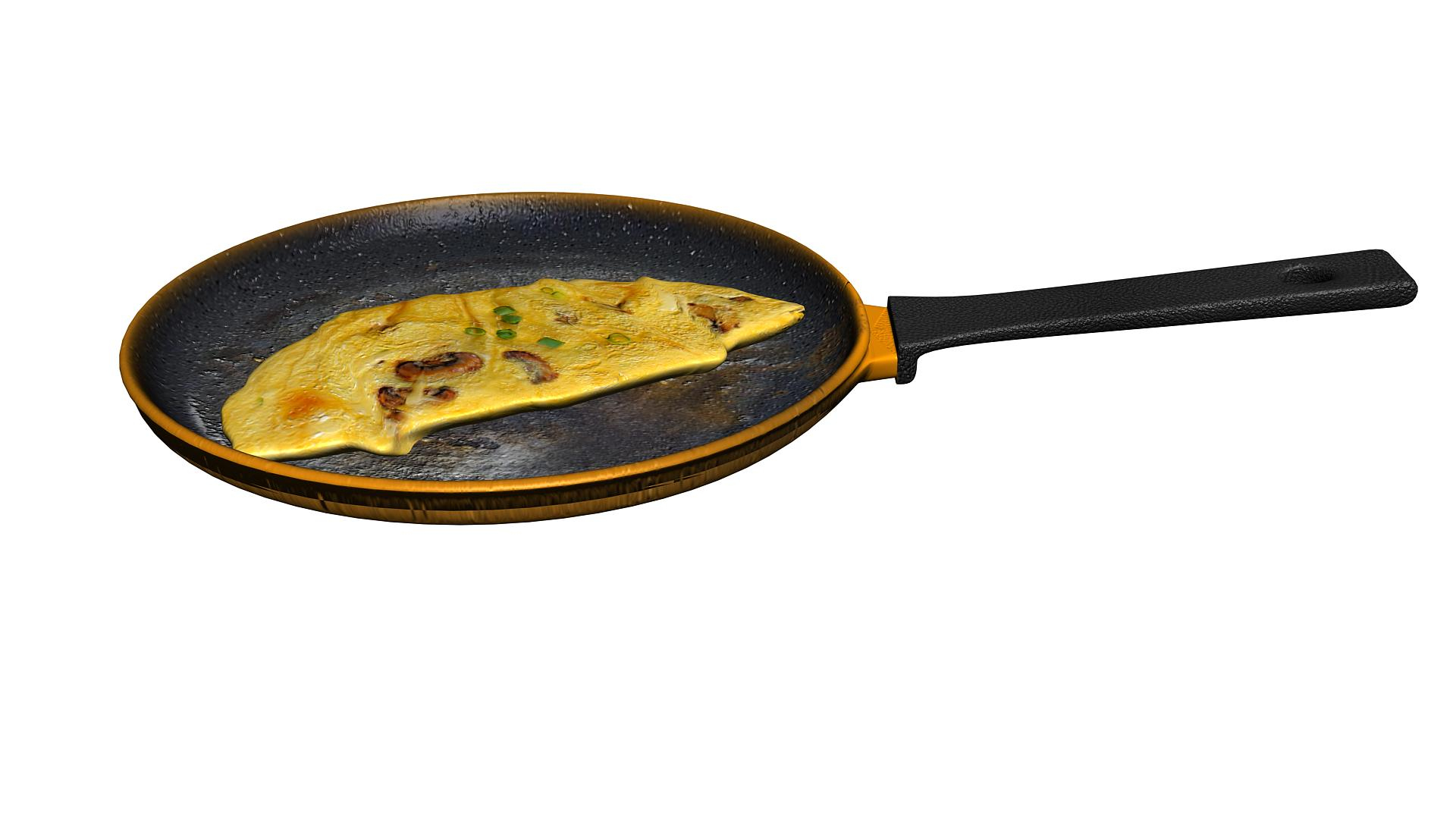 Omelette 3D Model - TurboSquid 2024980