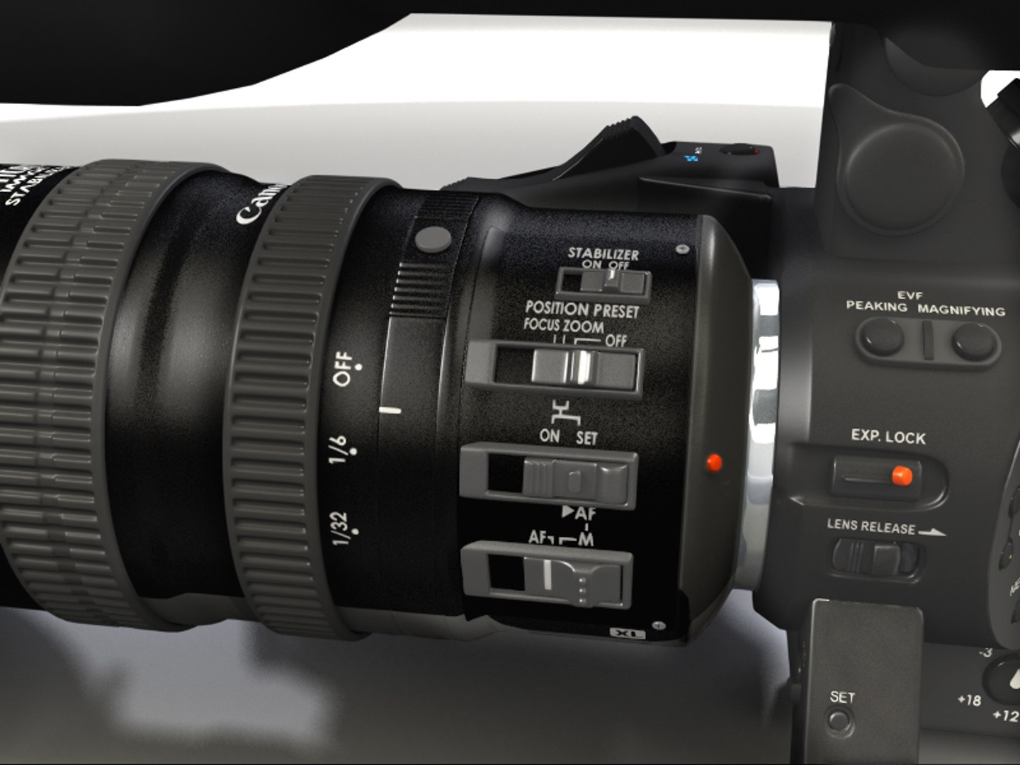 canon video camera mapped lwo