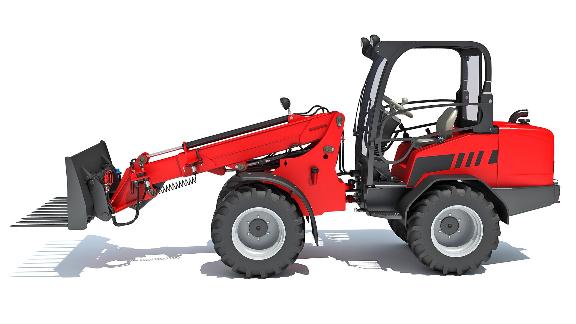 3D Grab Bucket Telehandler - TurboSquid 2036557