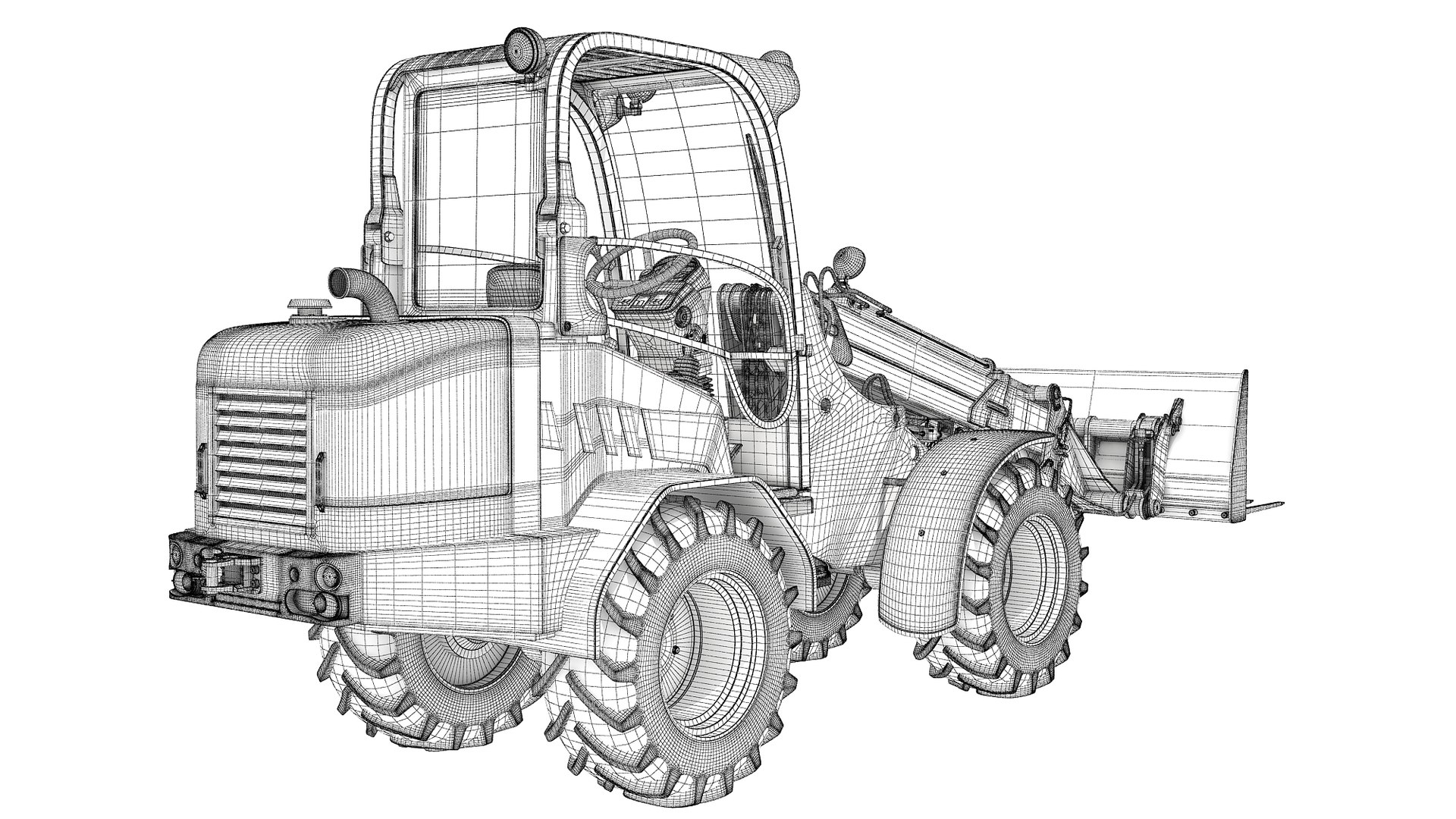 3D Grab Bucket Telehandler - TurboSquid 2036557