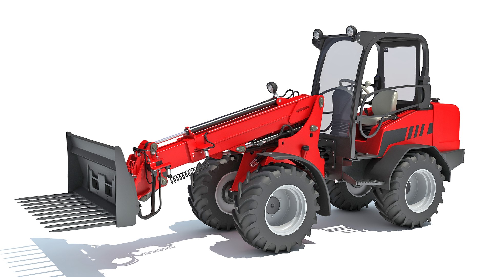 3D Grab Bucket Telehandler - TurboSquid 2036557