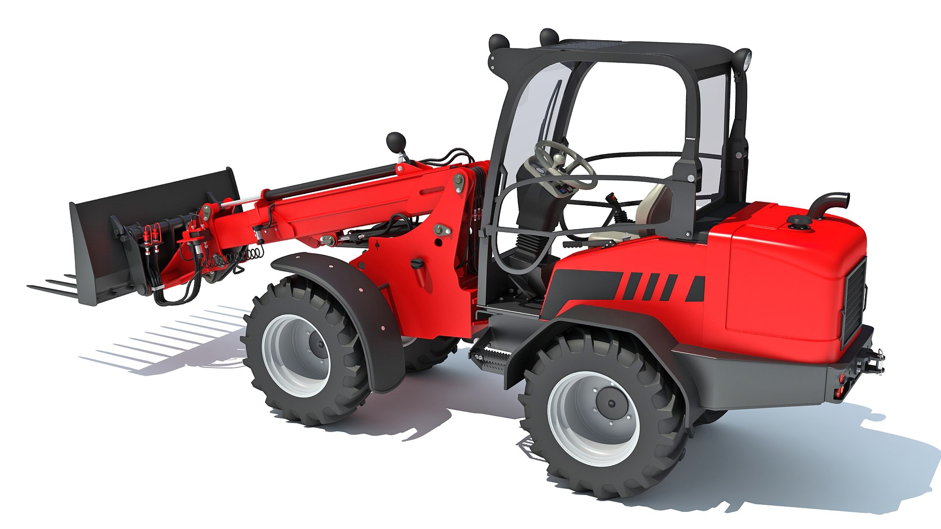 3D Grab Bucket Telehandler - TurboSquid 2036557