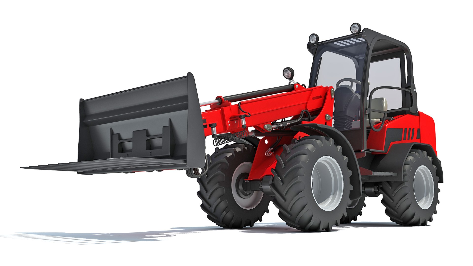 3D Grab Bucket Telehandler - TurboSquid 2036557