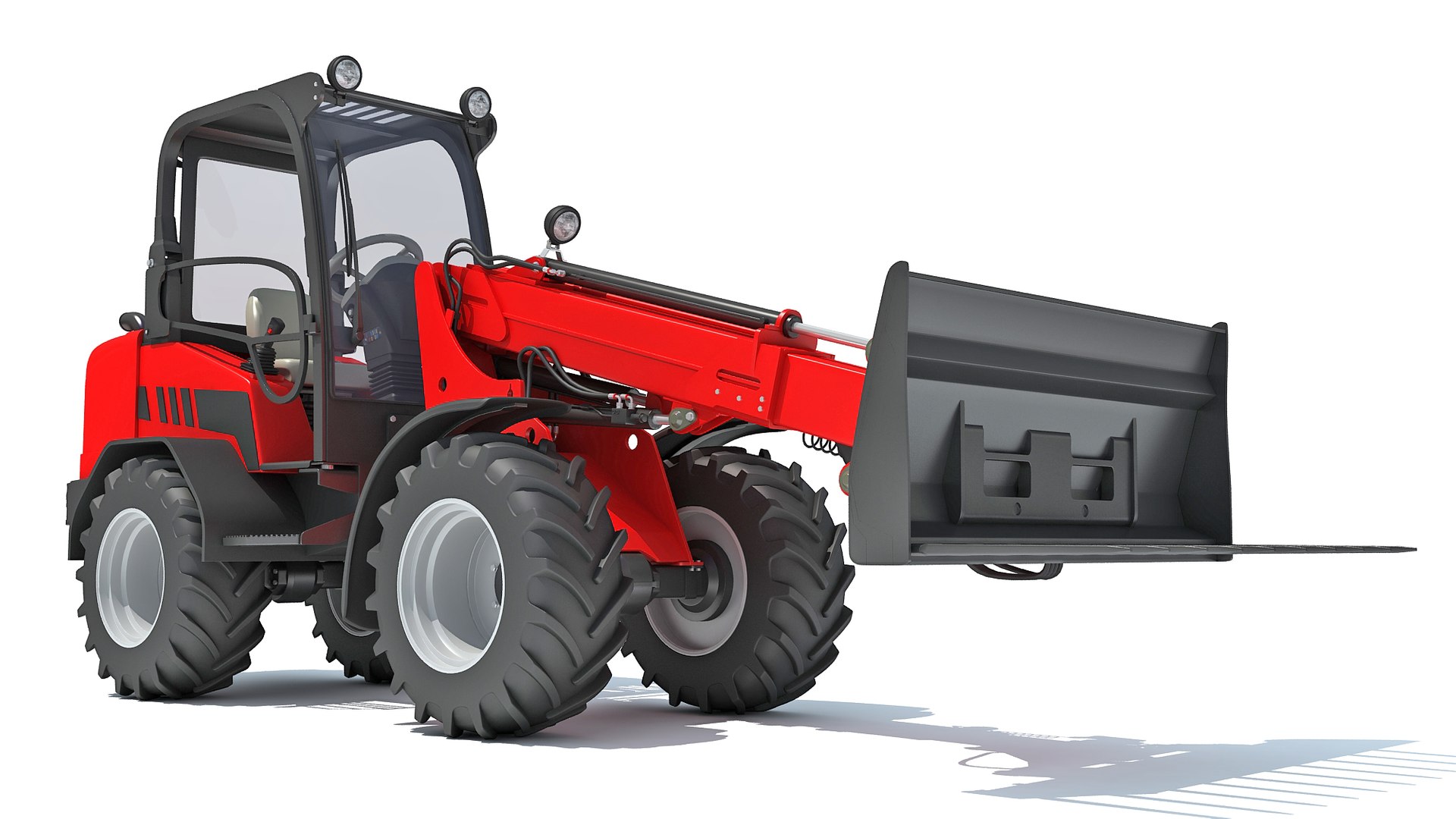 3D Grab Bucket Telehandler - TurboSquid 2036557