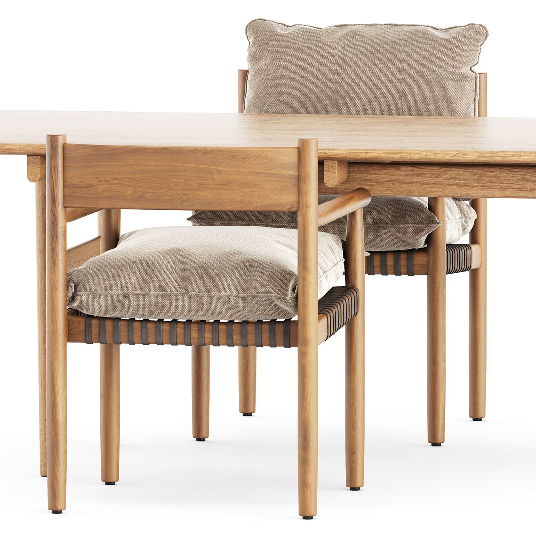 Tibbo Armchair And CH327 Table 3D - TurboSquid 1999730