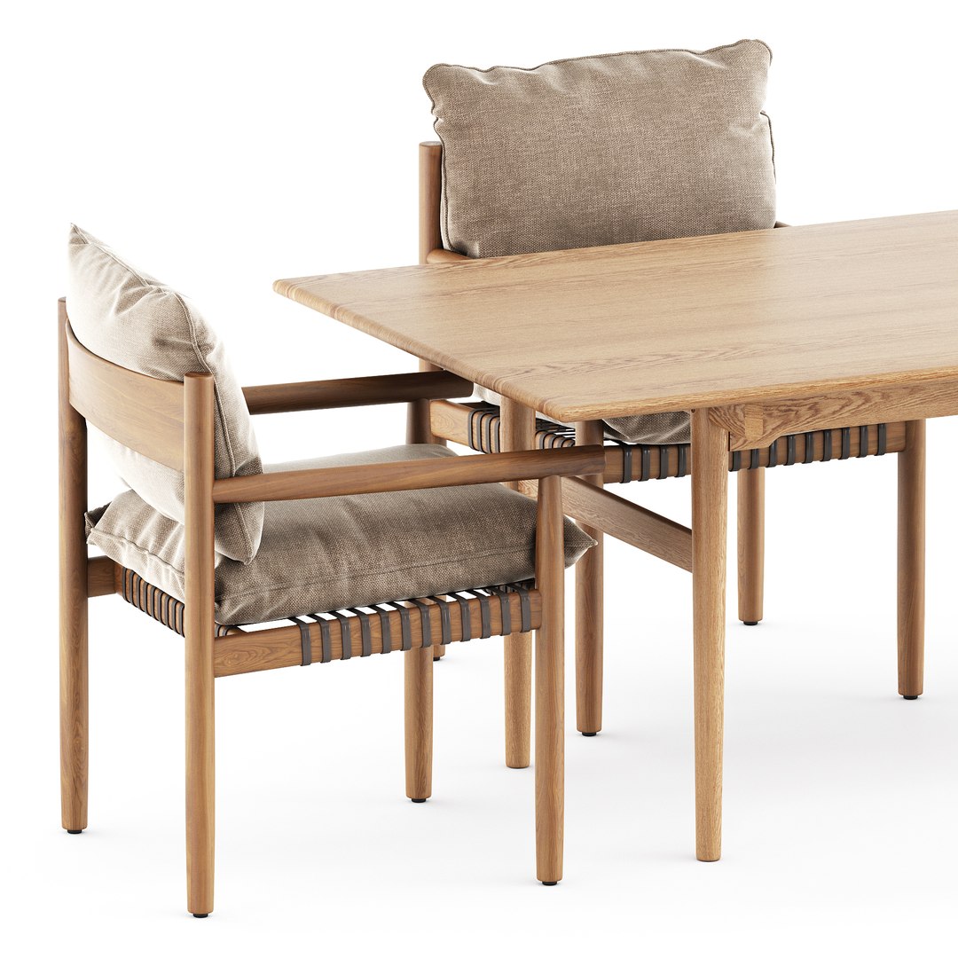 Tibbo Armchair And CH327 Table 3D - TurboSquid 1999730