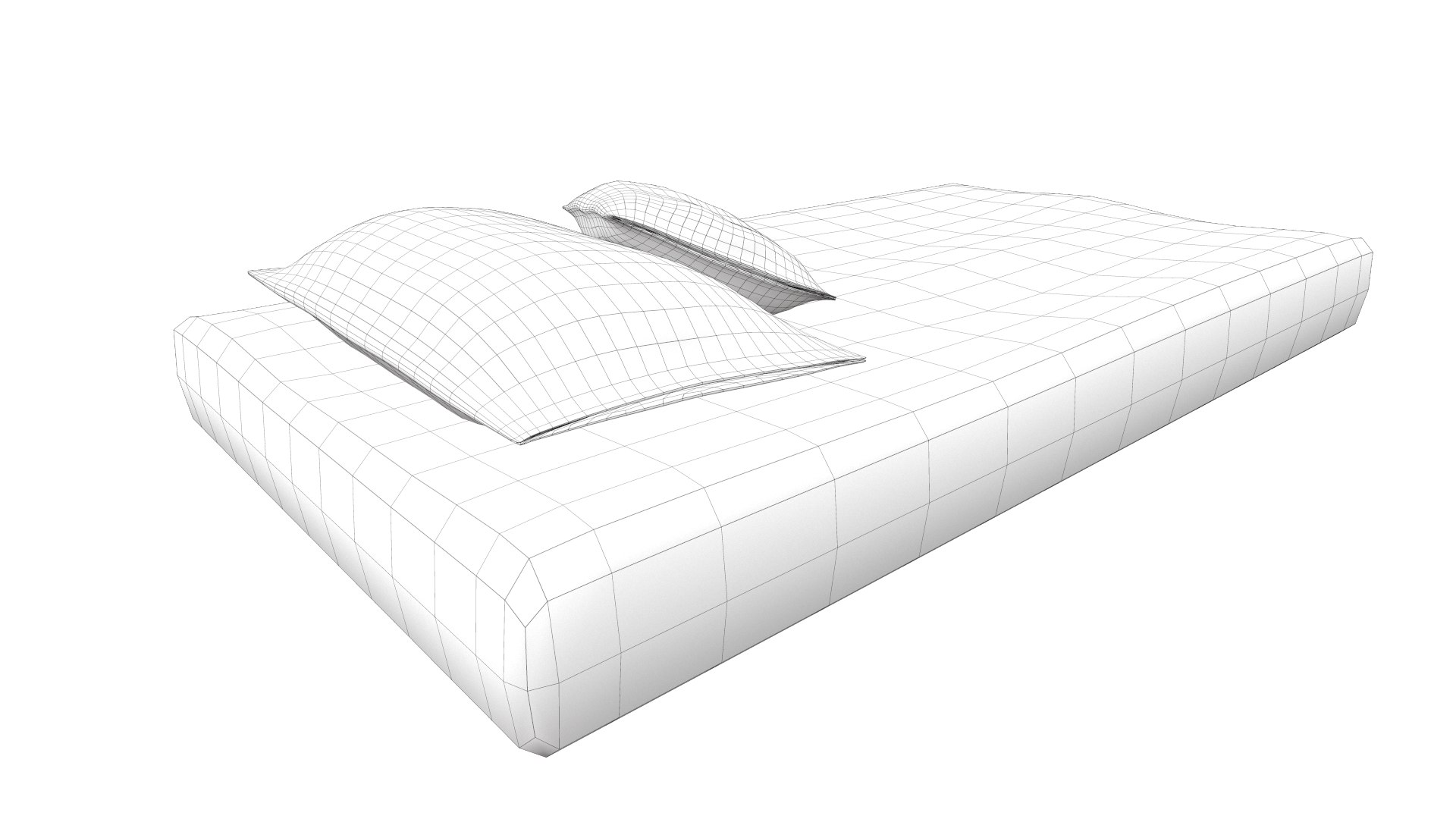 3D Mattress And Pillow Model - TurboSquid 1775477