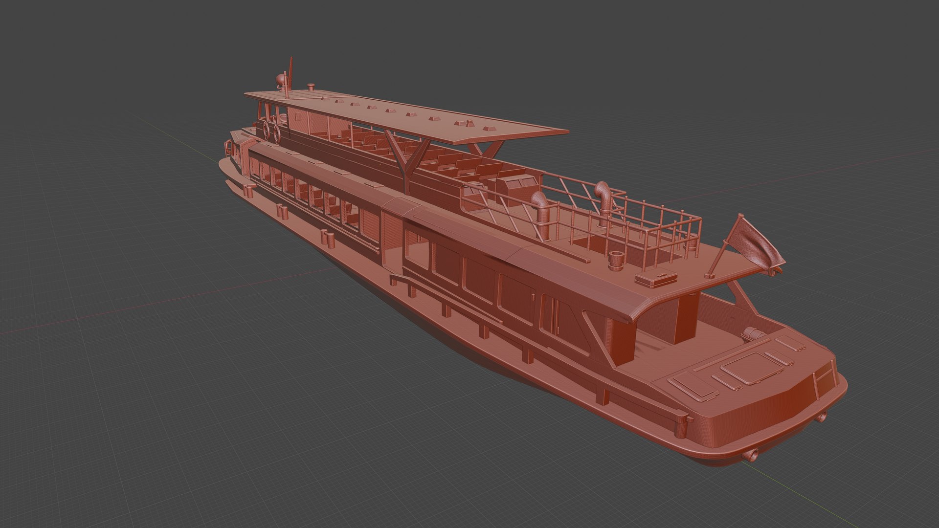 River Motor Ship Moscow 3D - TurboSquid 2224936