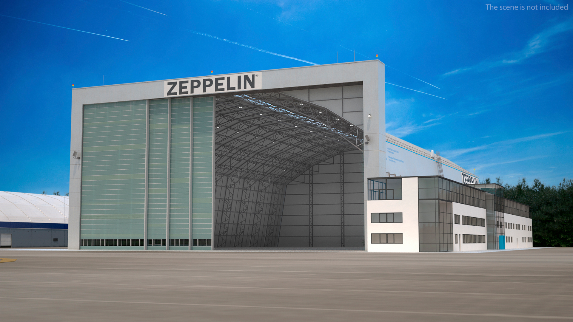 modèle 3D de Hangar Friedrichshafen Zeppelin gréé - TurboSquid 1918507