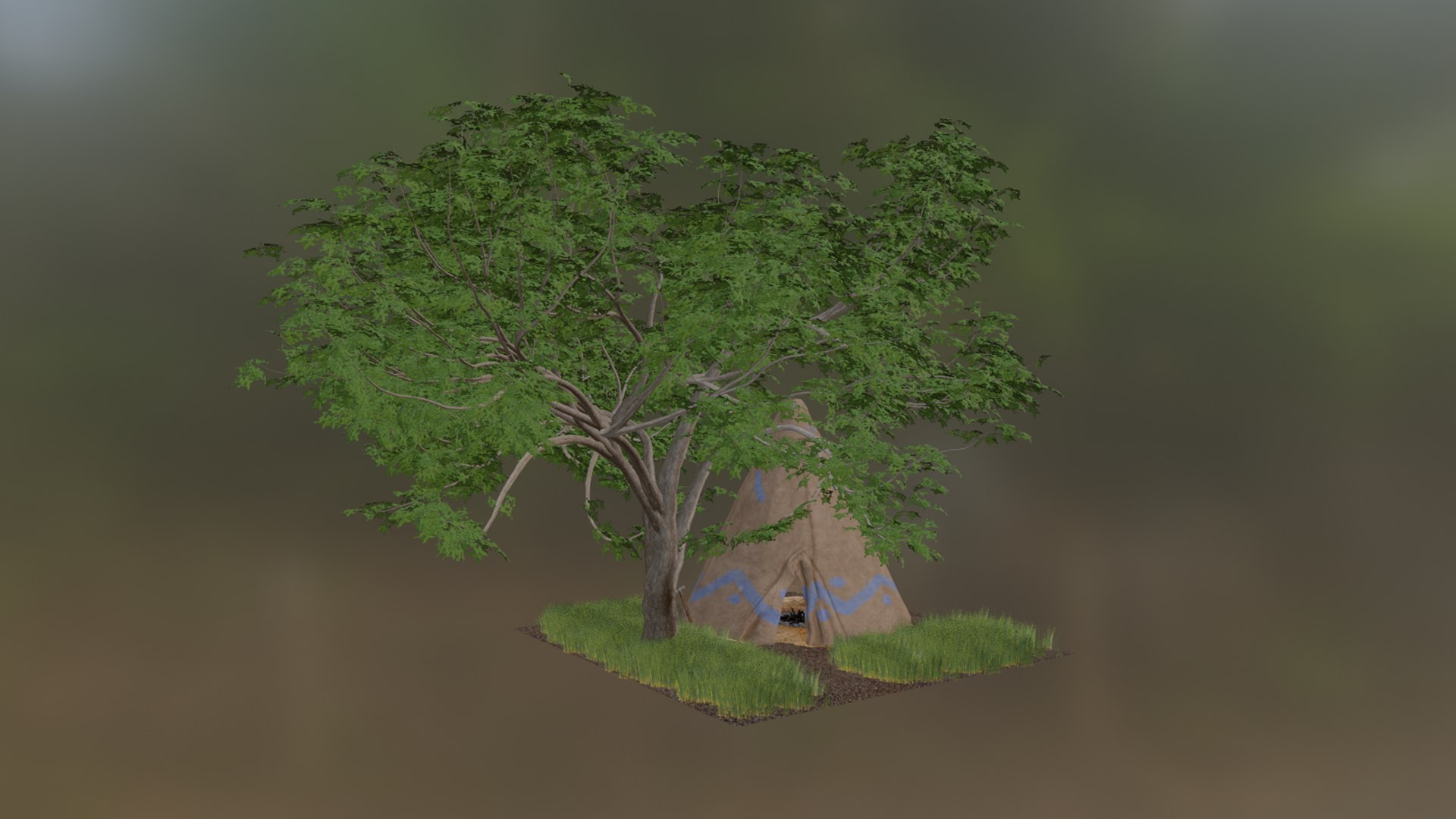 Wigwam 3D Model - TurboSquid 2156782