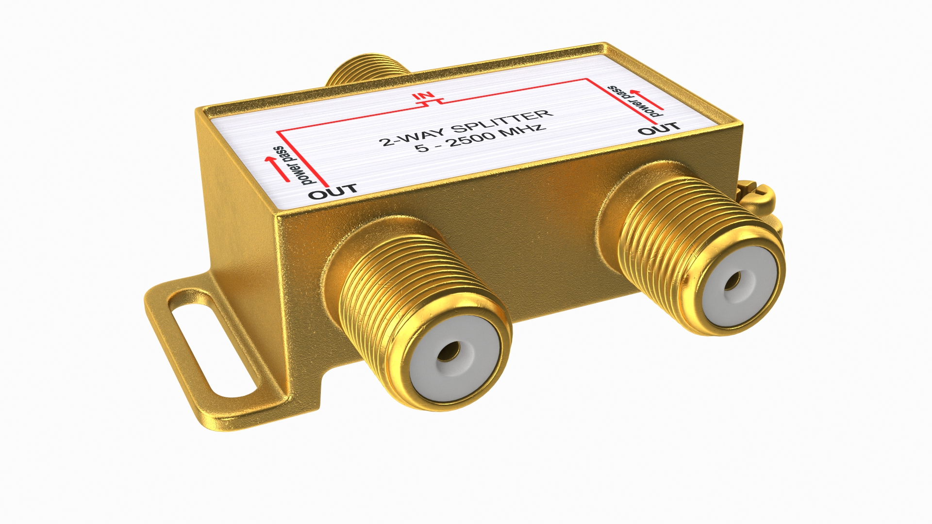 Divisor de 2 vias para cabo coaxial CATV Modelo 3D - TurboSquid 1777325