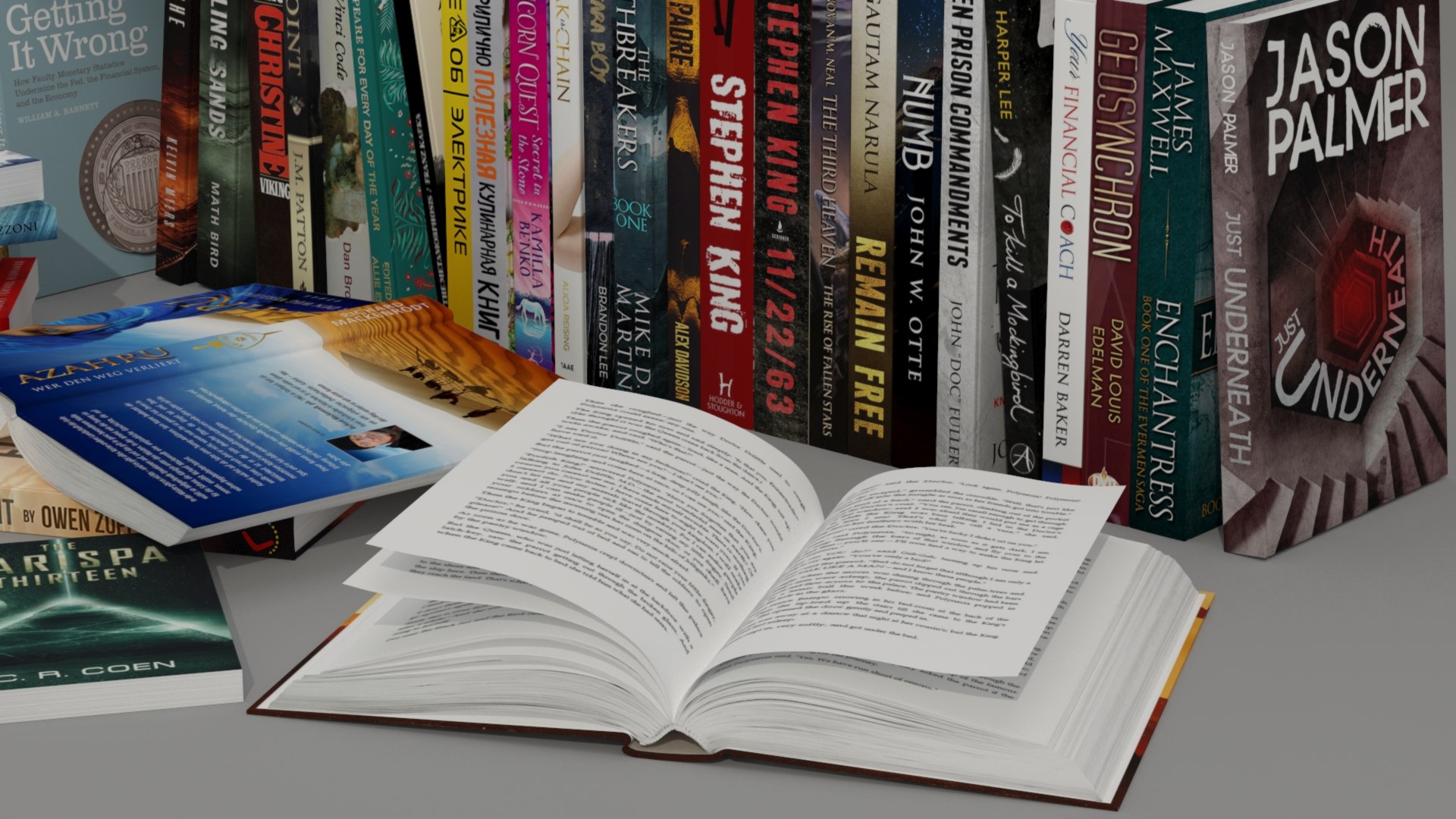 3D Collection Of Simple And High Quality Models Of Books And ...