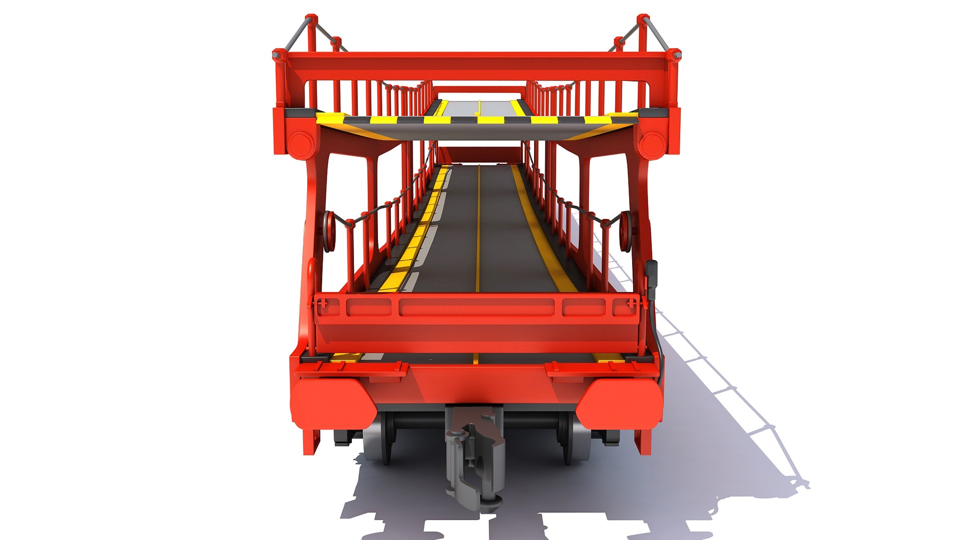 3D Model Car Transporter Railroad Wagon - TurboSquid 1595594