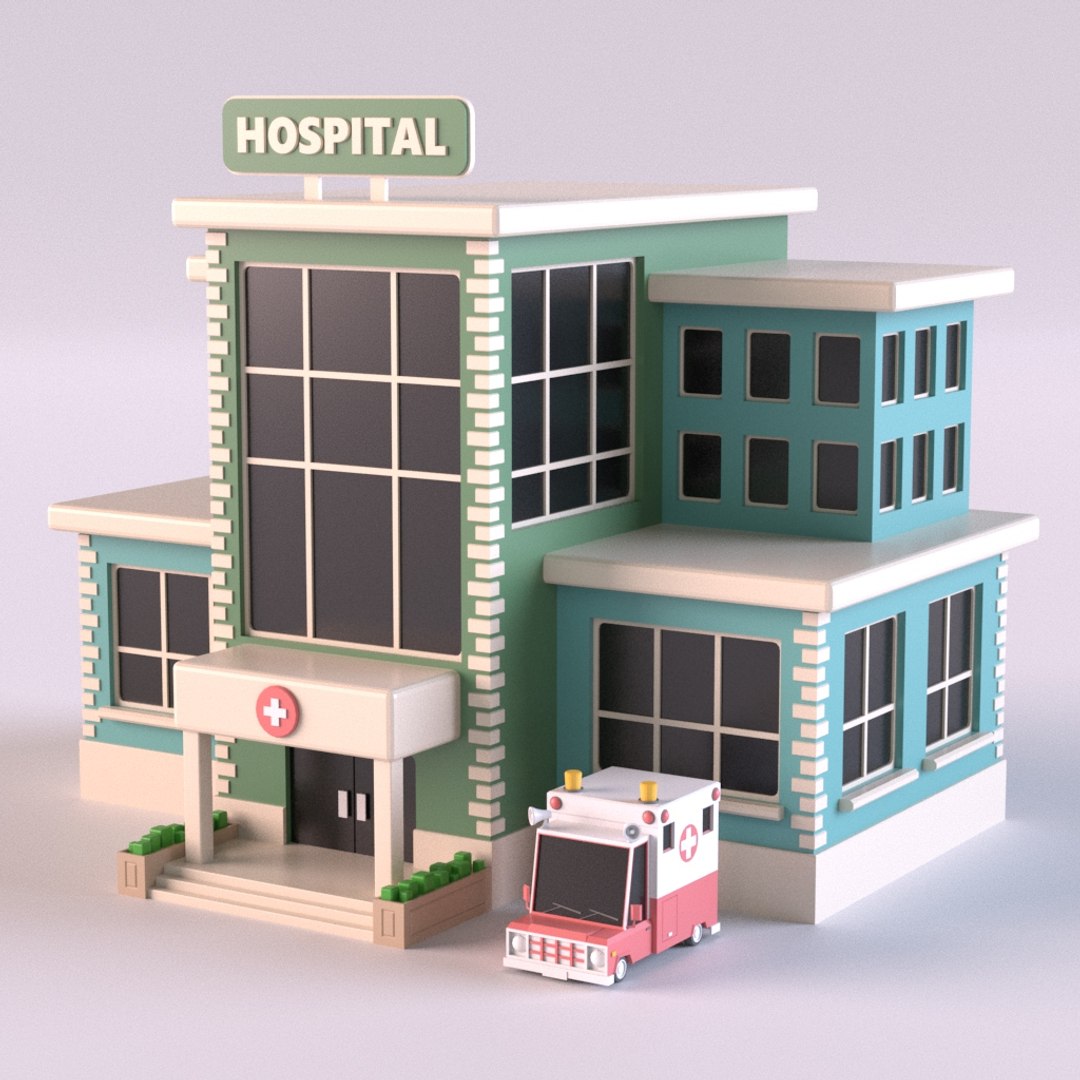 3D Hospital 02 - TurboSquid 1658652
