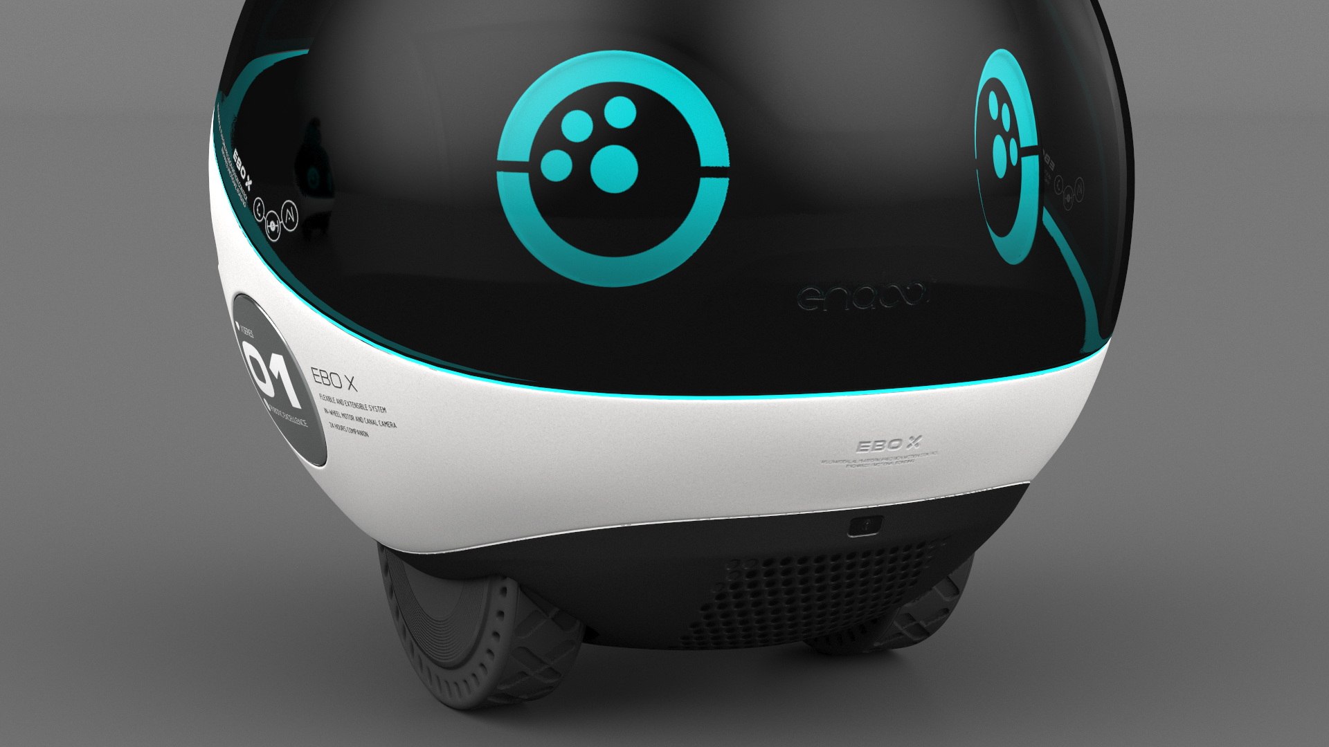 Enabot EBO X Companion Robot Blue 3D - TurboSquid 2132273