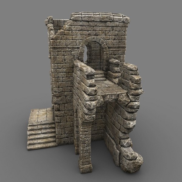 3d tower ruin